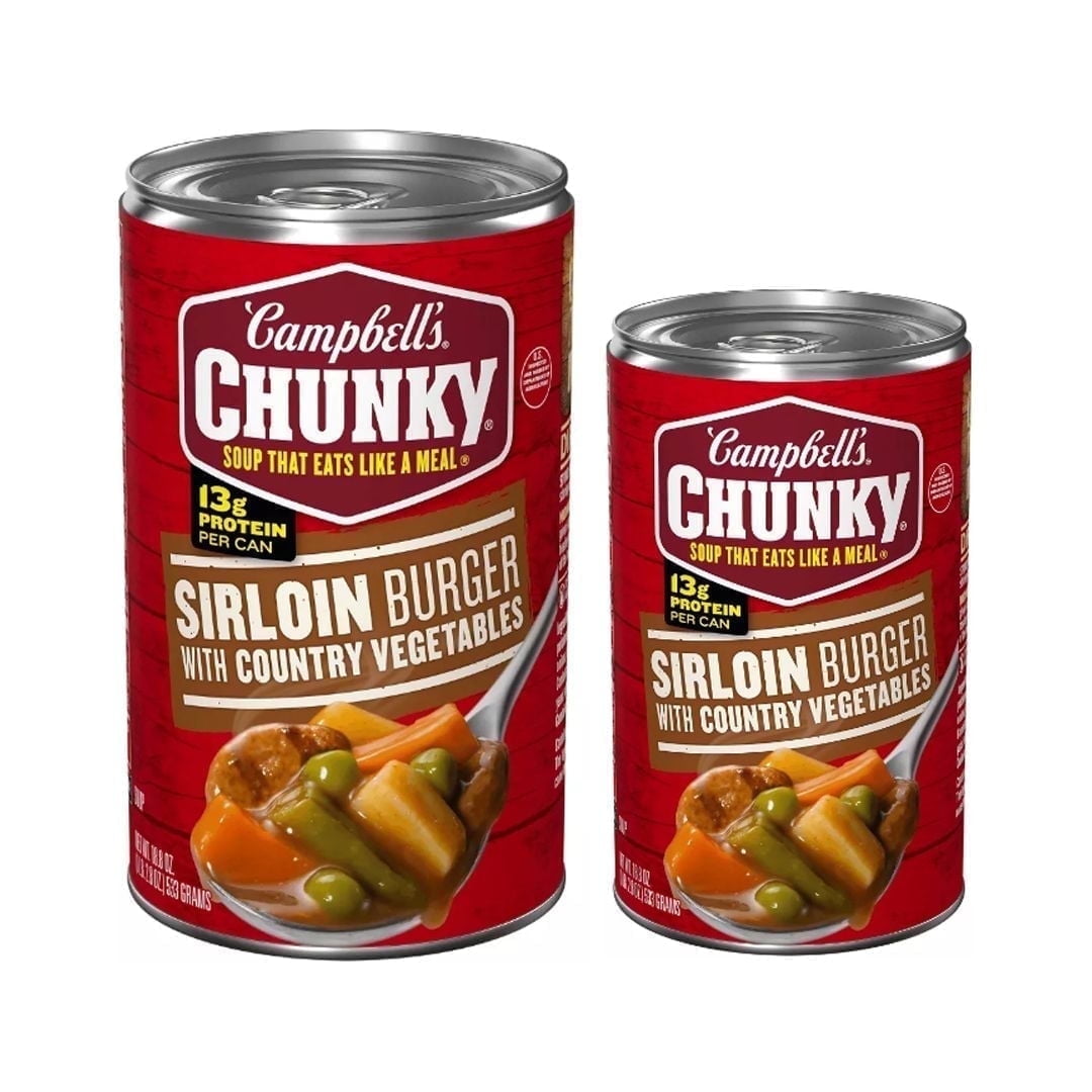 Campbell's Chunky Sirloin Burger with Country Vegetables Soup - 18.8oz ...