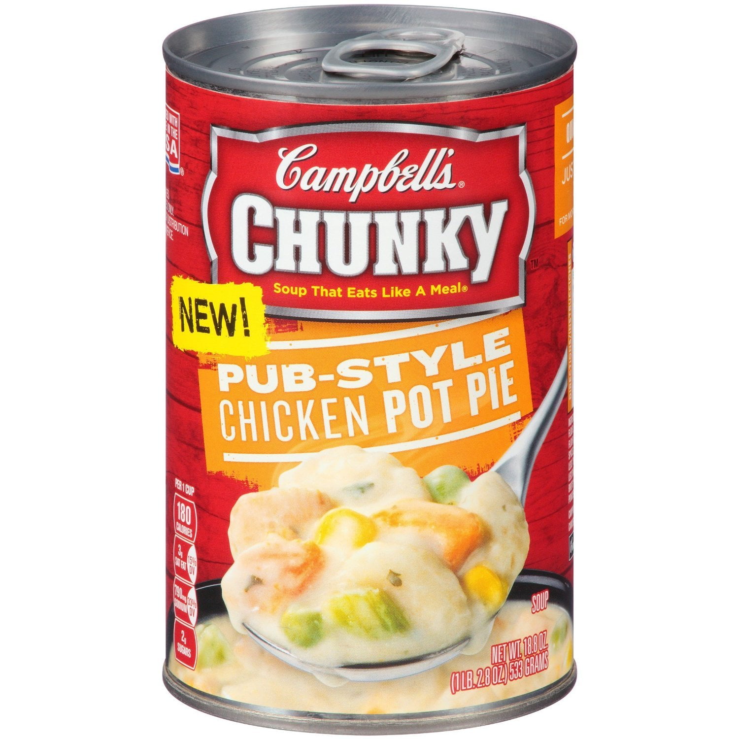 Campbell's Chunky Soup, Chicken Pot Pie, Pub-Style, 18.6 oz, Quantity ...