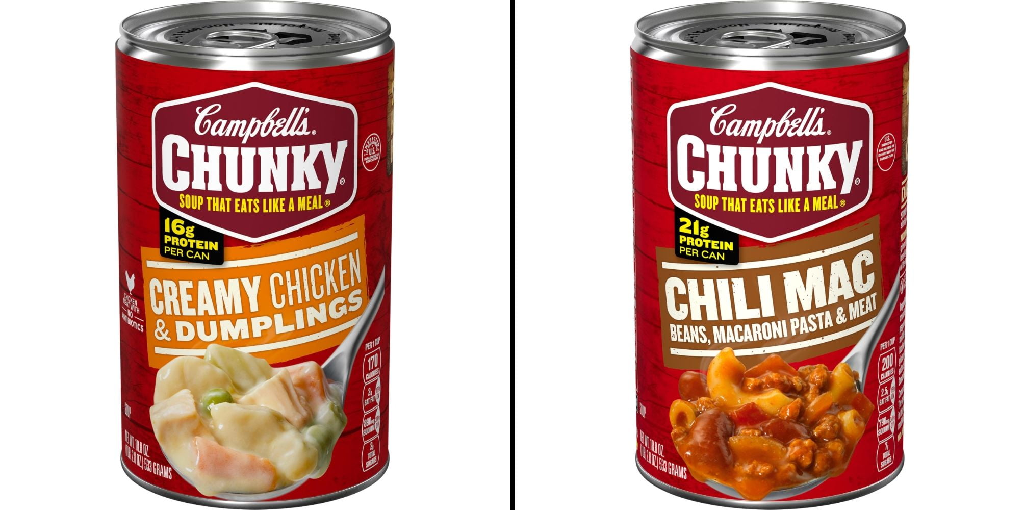 Campbell's Chunky Soup Chili Mac 18.8 oz & Campbell's Chunky Soup ...