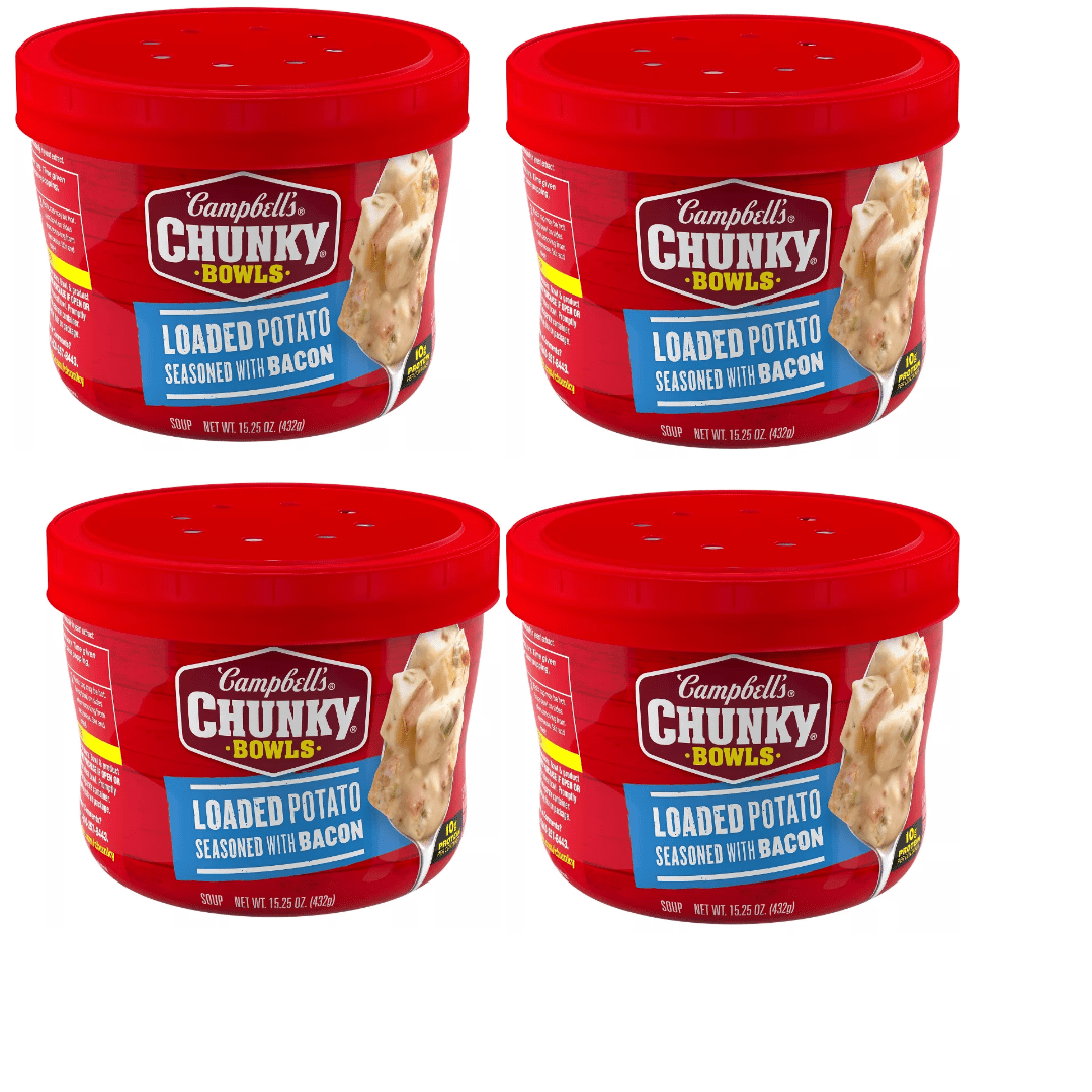 Campbell's Chunky Soup Loaded Potato Seasoned with Bacon pack of 4 ...