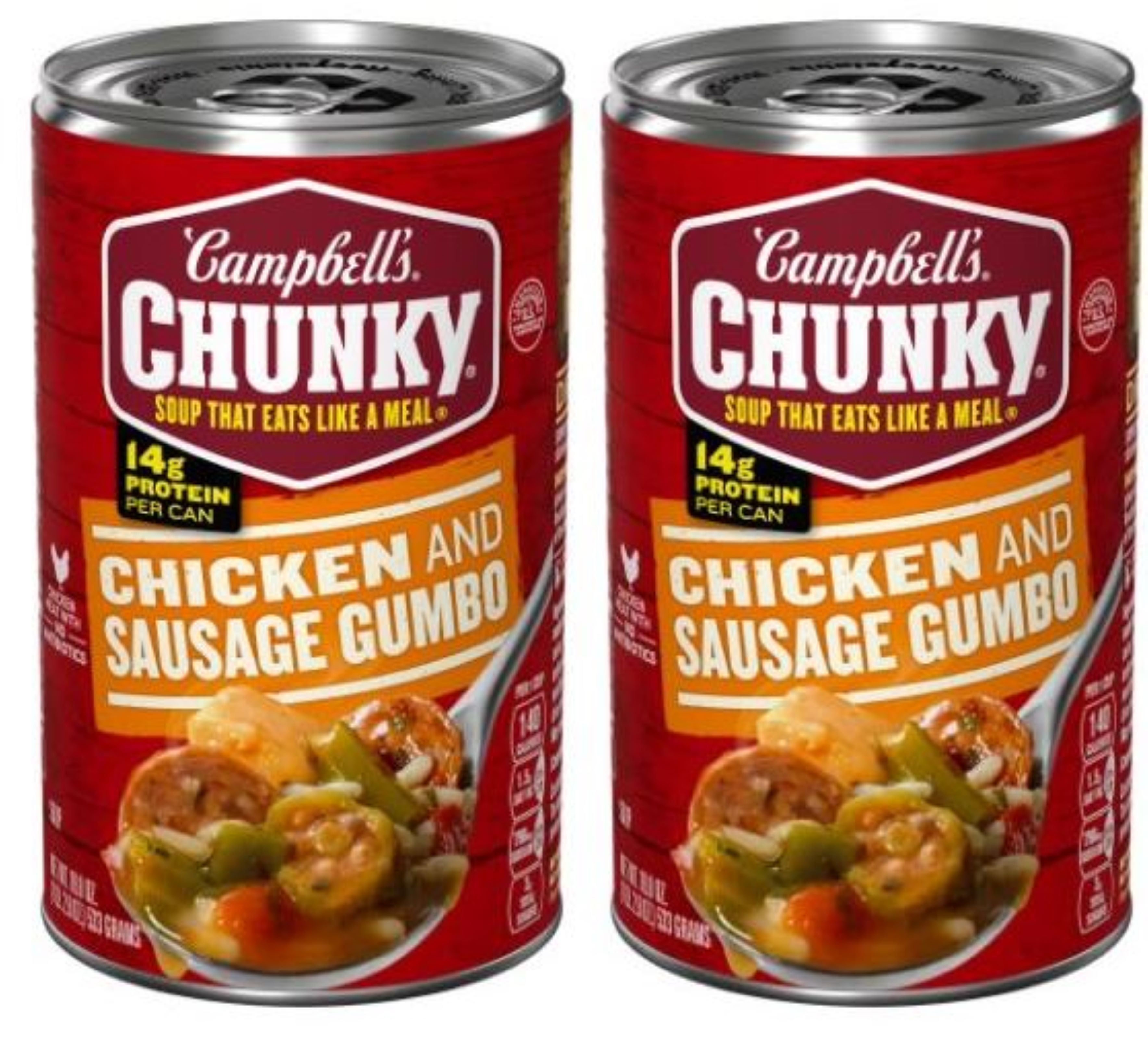 Campbell's Chunky Soup, Ready to Serve Chicken and Sausage Gumbo, 18.8 ...