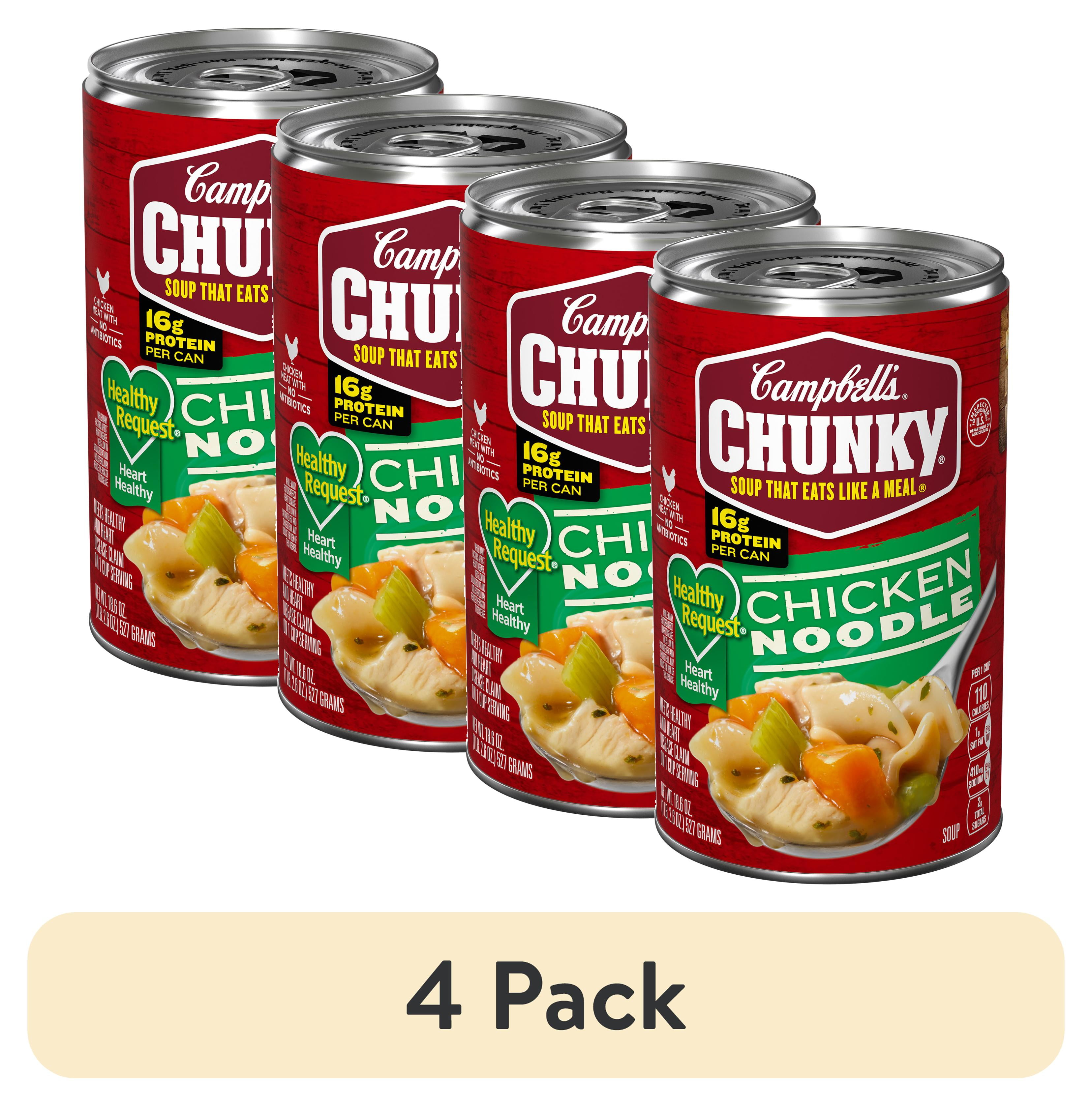 (4 pack) Campbell's Chunky Soup, Ready to Serve Healthy Request Chicken ...