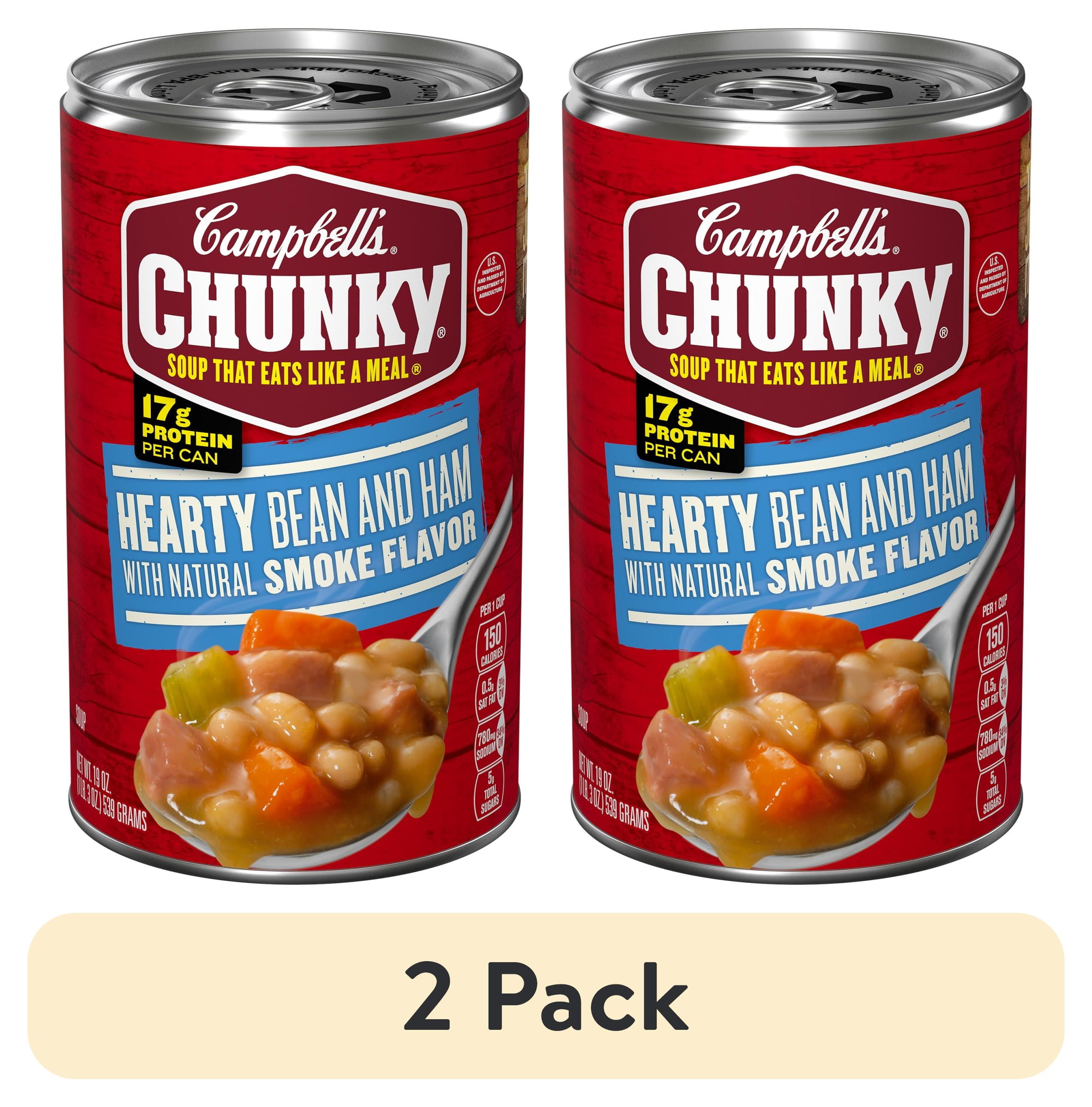 (2 pack) Campbell’s Chunky Soup, Ready to Serve Hearty Bean Soup with ...