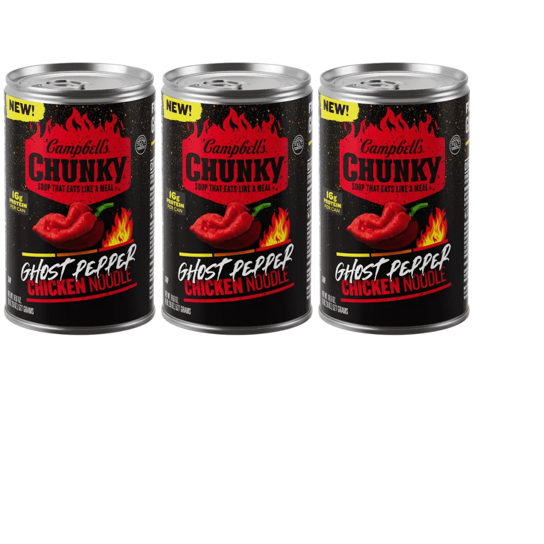 Campbell's Chunky Soup Xtra Spicy Ghost Pepper - 18.6oz pack of 3 ...
