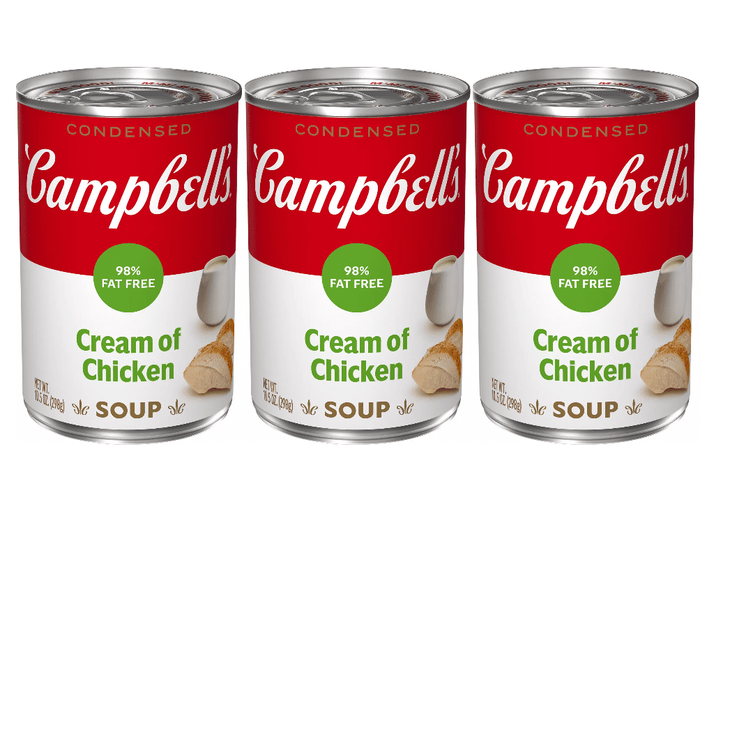 Campbell's Condensed 98% Fat Free Cream of Chicken Soup - 10.5oz pack ...