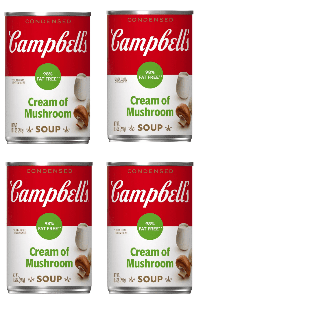 Campbell's Condensed 98% Fat Free Cream of Mushroom Soup - 10.5oz pack ...