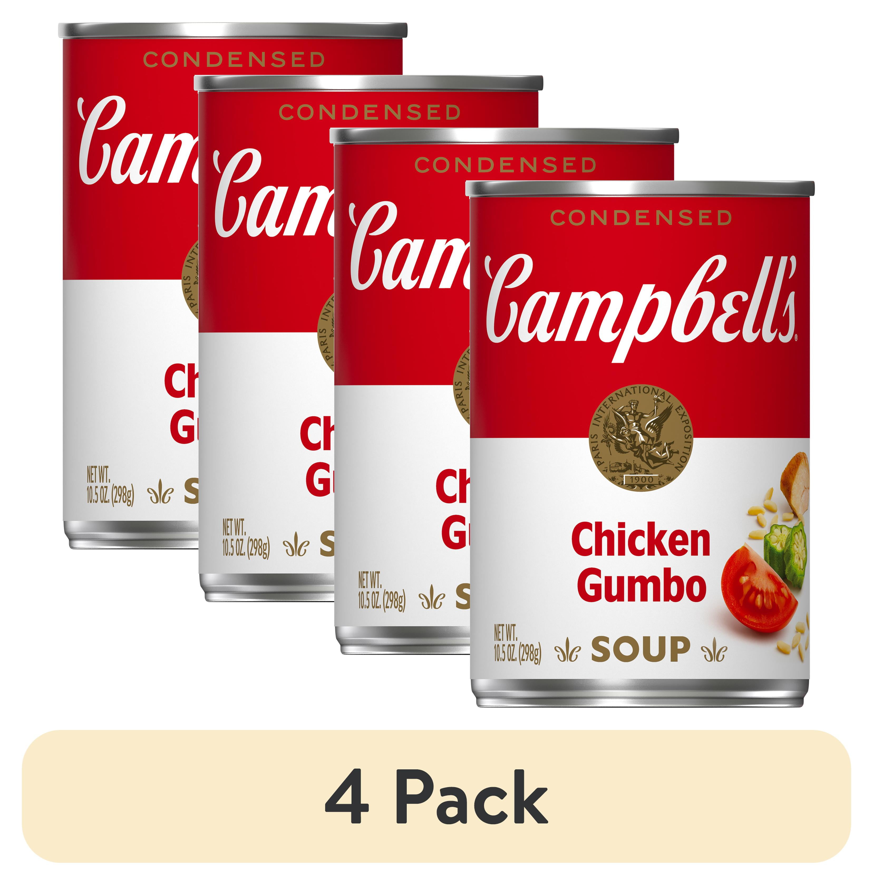 (4 pack) Campbell's Condensed Chicken Gumbo Soup, 10.5 oz Can - Walmart.com
