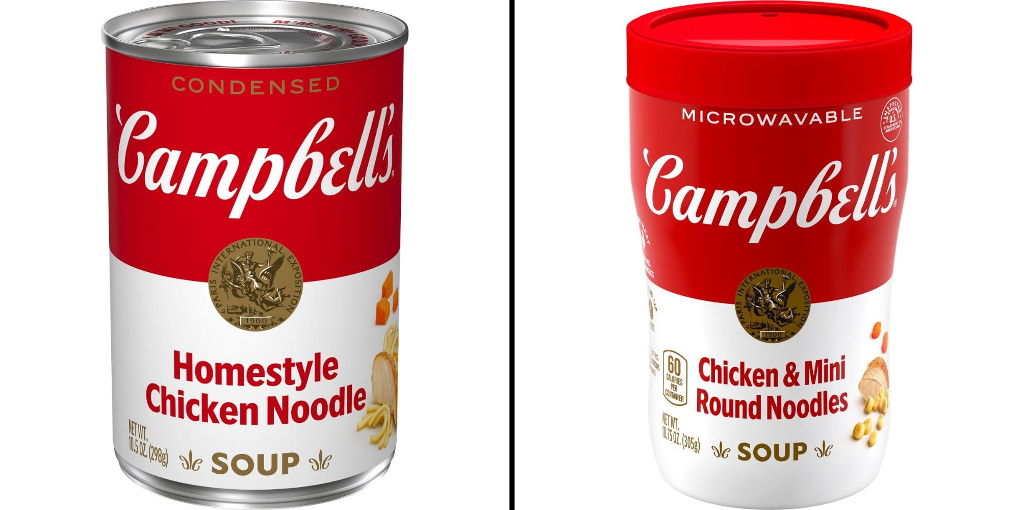 Campbell's Condensed Chicken Noodle Soup 10.5 oz & Campbell's Chicken ...