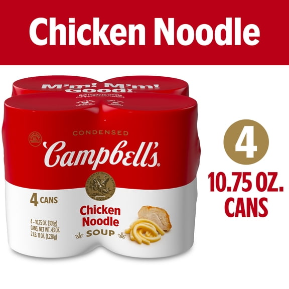 Campbell's Condensed Tomato Soup, 10.75 oz Can (4 Pack) - Walmart.com