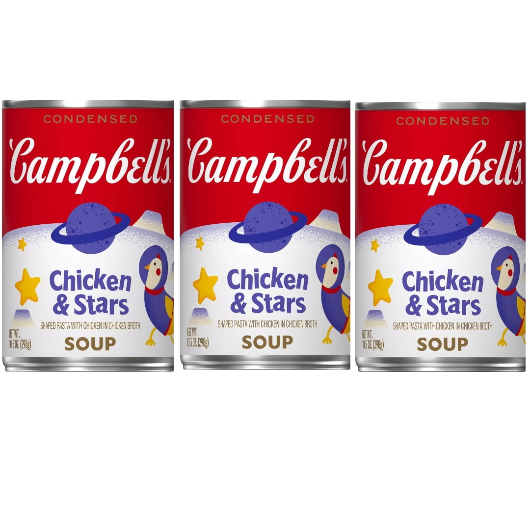 Campbell's Condensed Chicken & Stars Soup - 10.5oz pack of 3 - Walmart.com
