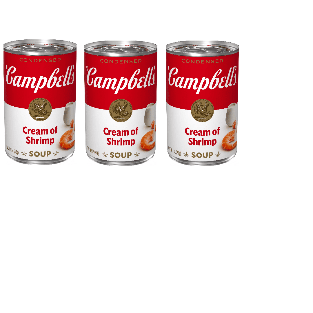 Campbell's Condensed Cream of Shrimp Soup, 10.5 oz pack of 3 - Walmart.com