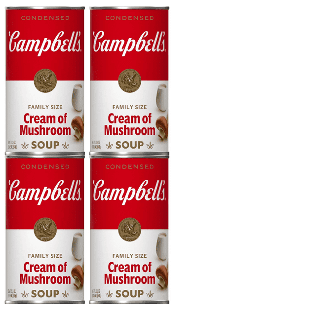 Campbell's Condensed Family Size Cream of Mushroom Soup - 22.6oz pack ...