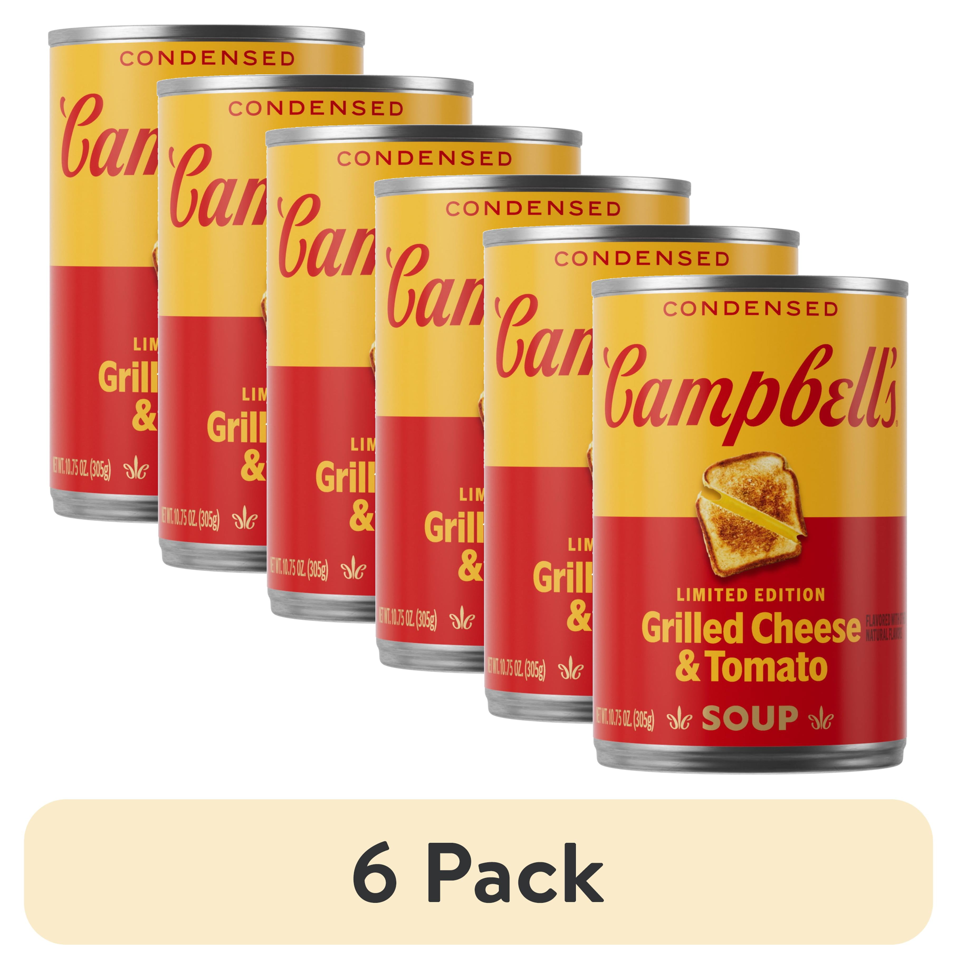 (6 pack) Campbell's Condensed Grilled Cheese & Tomato Soup, 10.75 oz ...