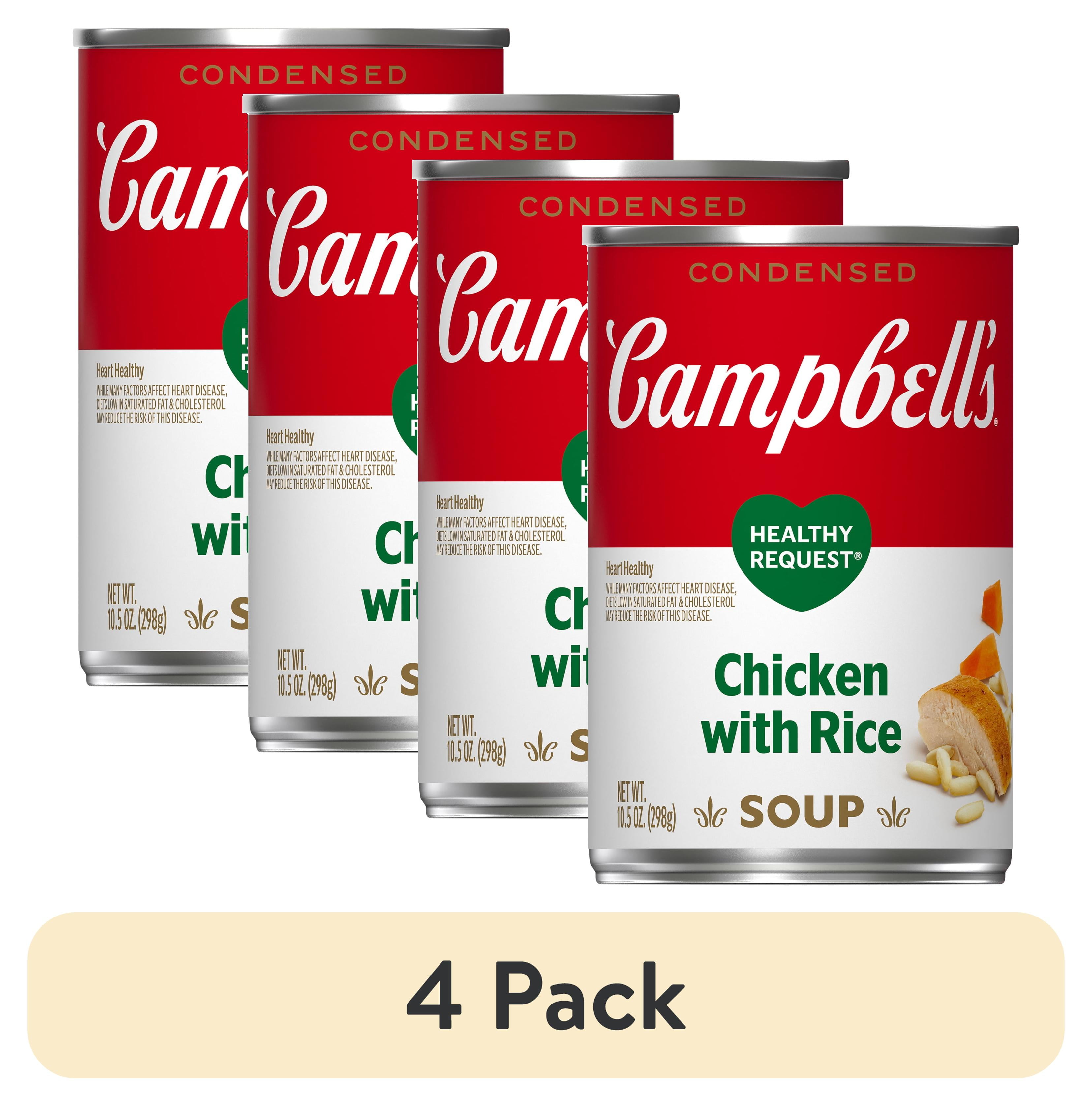 (4 pack) Campbell's Condensed Healthy Request Chicken with Rice Soup ...
