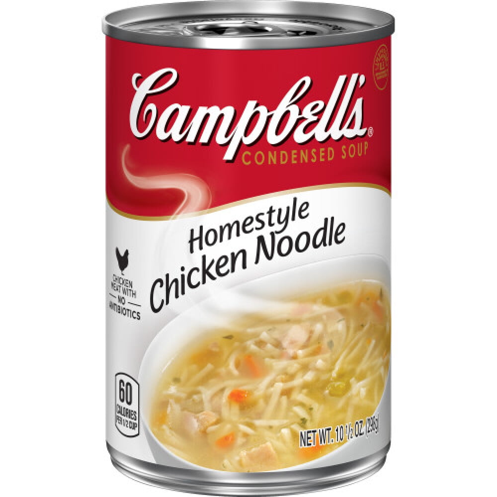Campbell's Condensed Homestyle Chicken Noodle Soup, 10.5 oz Can, Pack ...