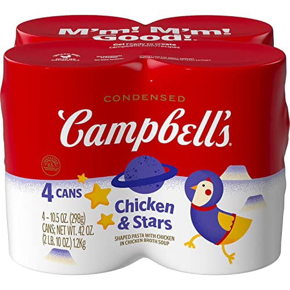 Campbell's Kids Chicken & Stars Condensed Soup, 10.5 Ounce, Pack of 4 ...