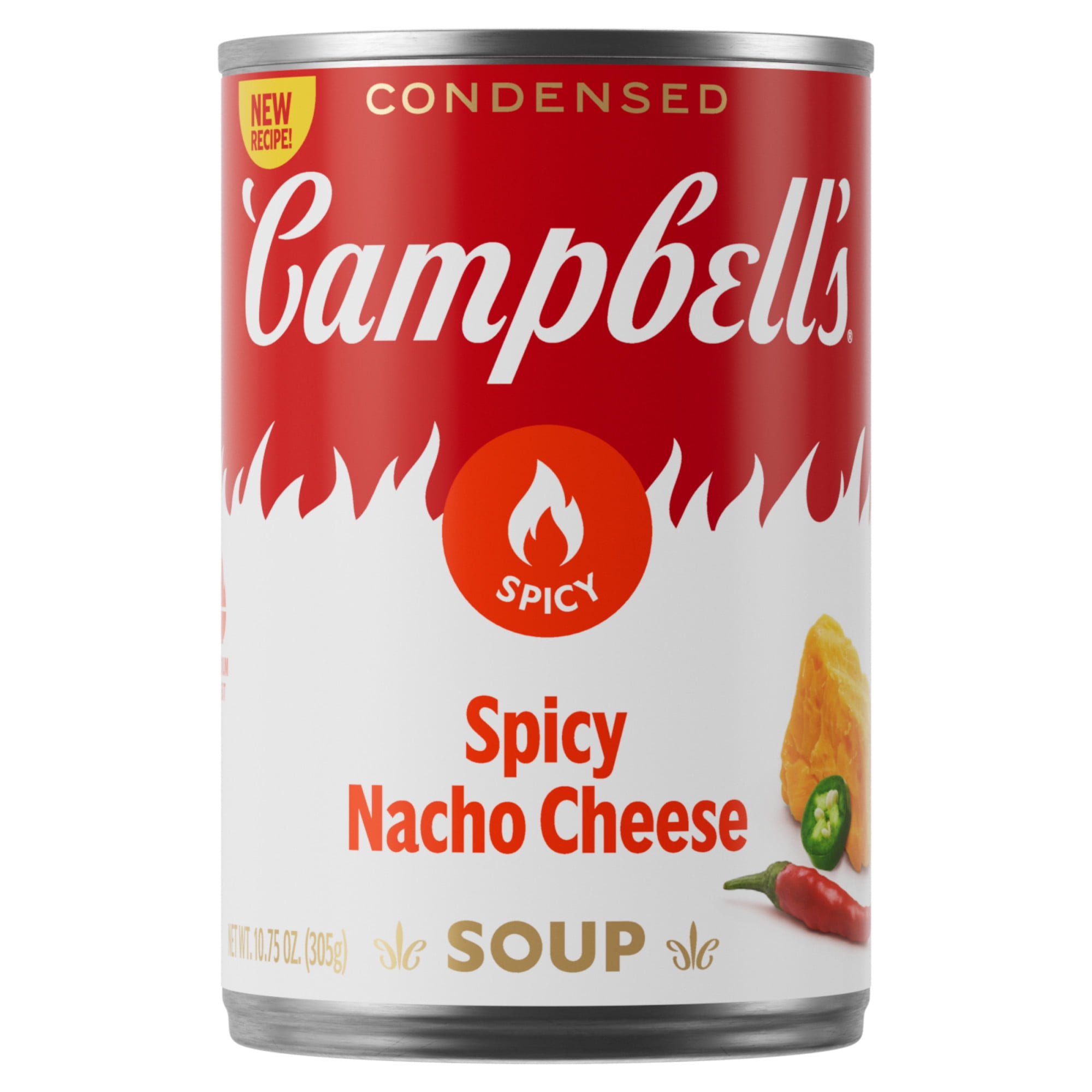 Campbell's Cheddar Spicy Nacho Cheese Condensed Soup, 10.75 oz Can ...