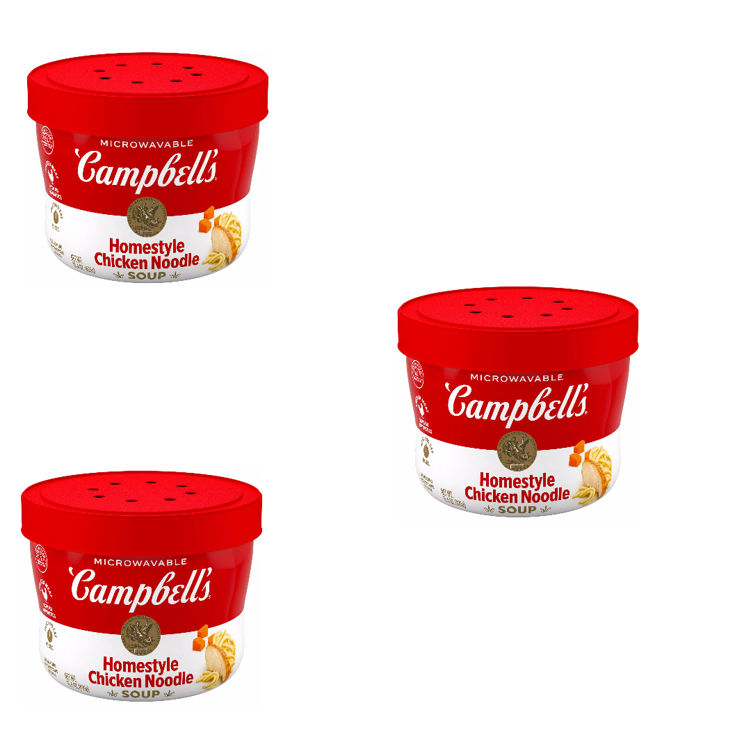 Campbell's Homestyle Chicken Noodle Soup, 15.4 oz pack of 3 - Walmart.com