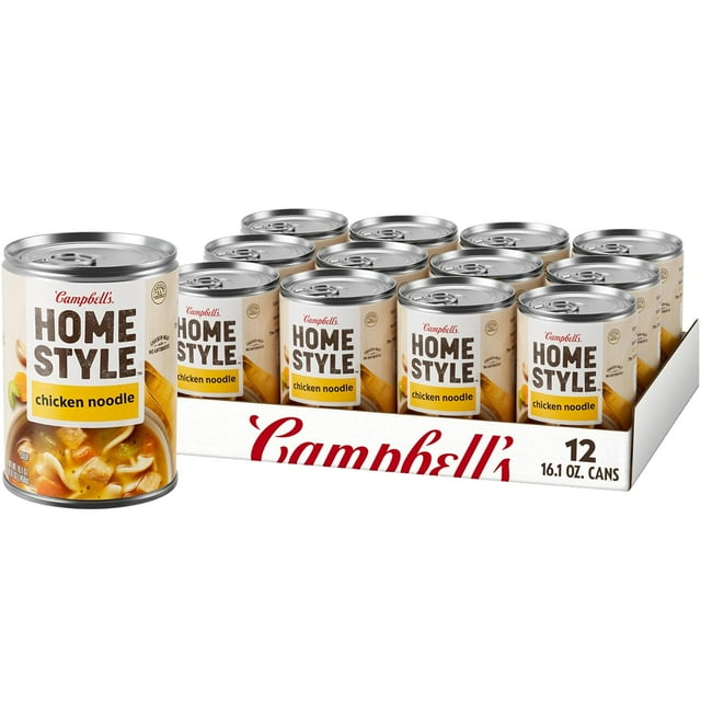Campbells Homestyle Chicken Noodle Soup 161 Oz Can Pack Of 12