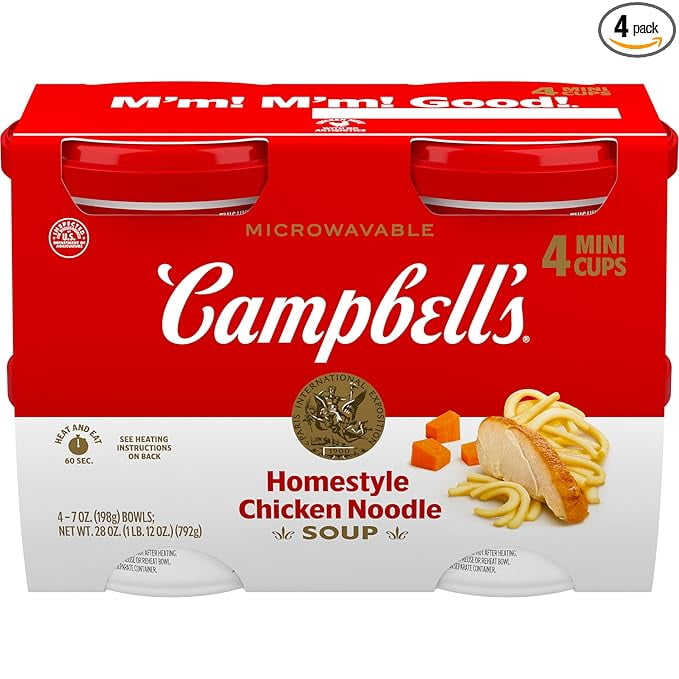 Campbell's Homestyle Chicken Noodle Soup, Perfect Lunch Snack, 7 Ounce ...