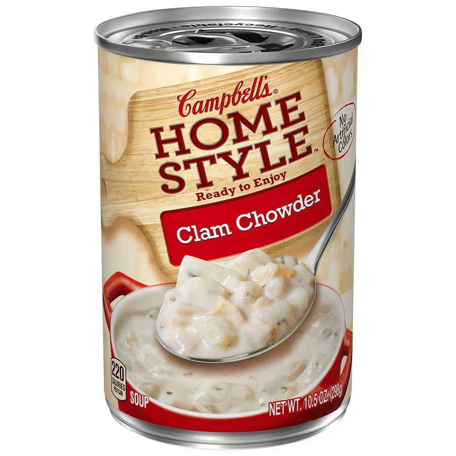 Campbell's Homestyle Soup Clam Chowder 10.5 oz - Walmart.com