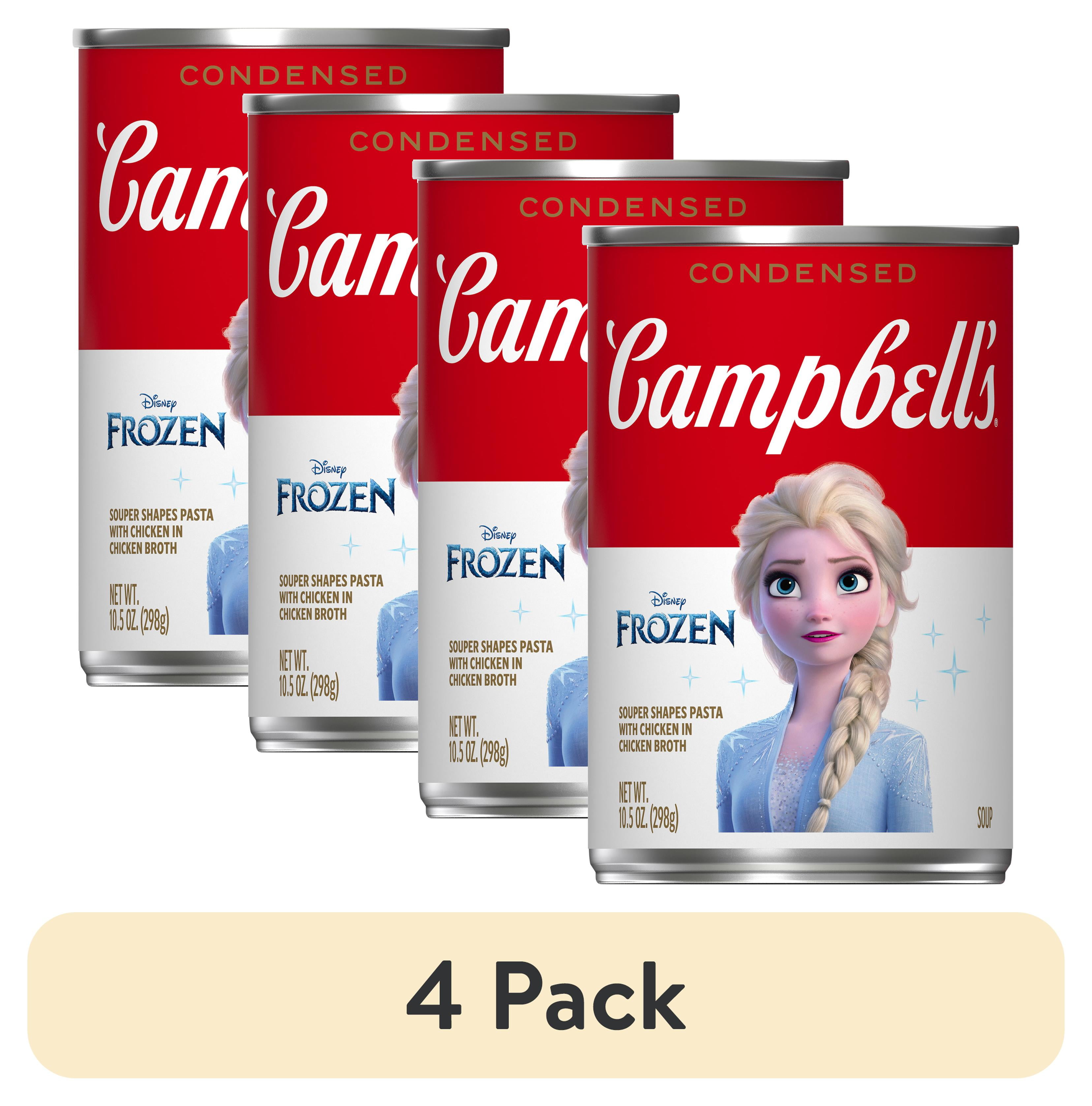 (4 pack) Campbell’s Condensed Kids Soup, Disney Frozen Souper Shapes ...