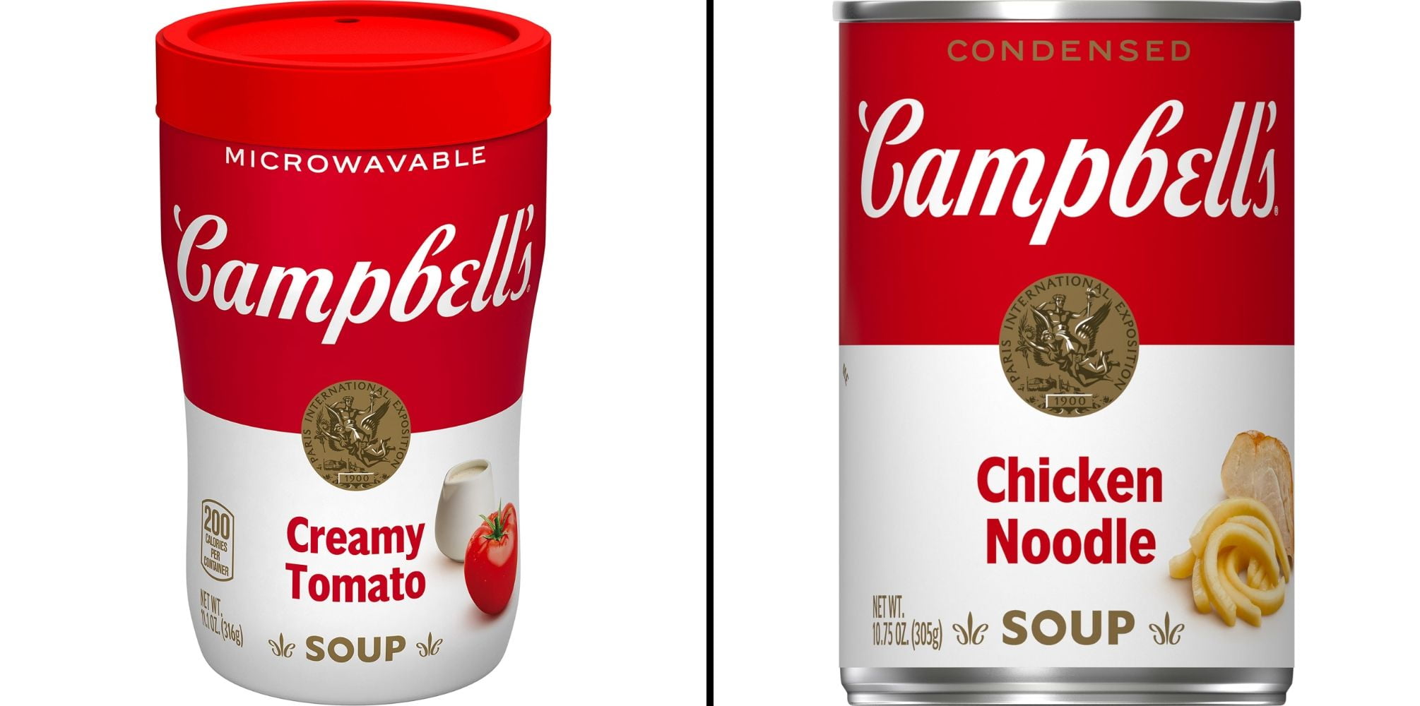 Campbell's Sipping Soup Creamy Tomato 11.1 Oz & Condensed Chicken ...
