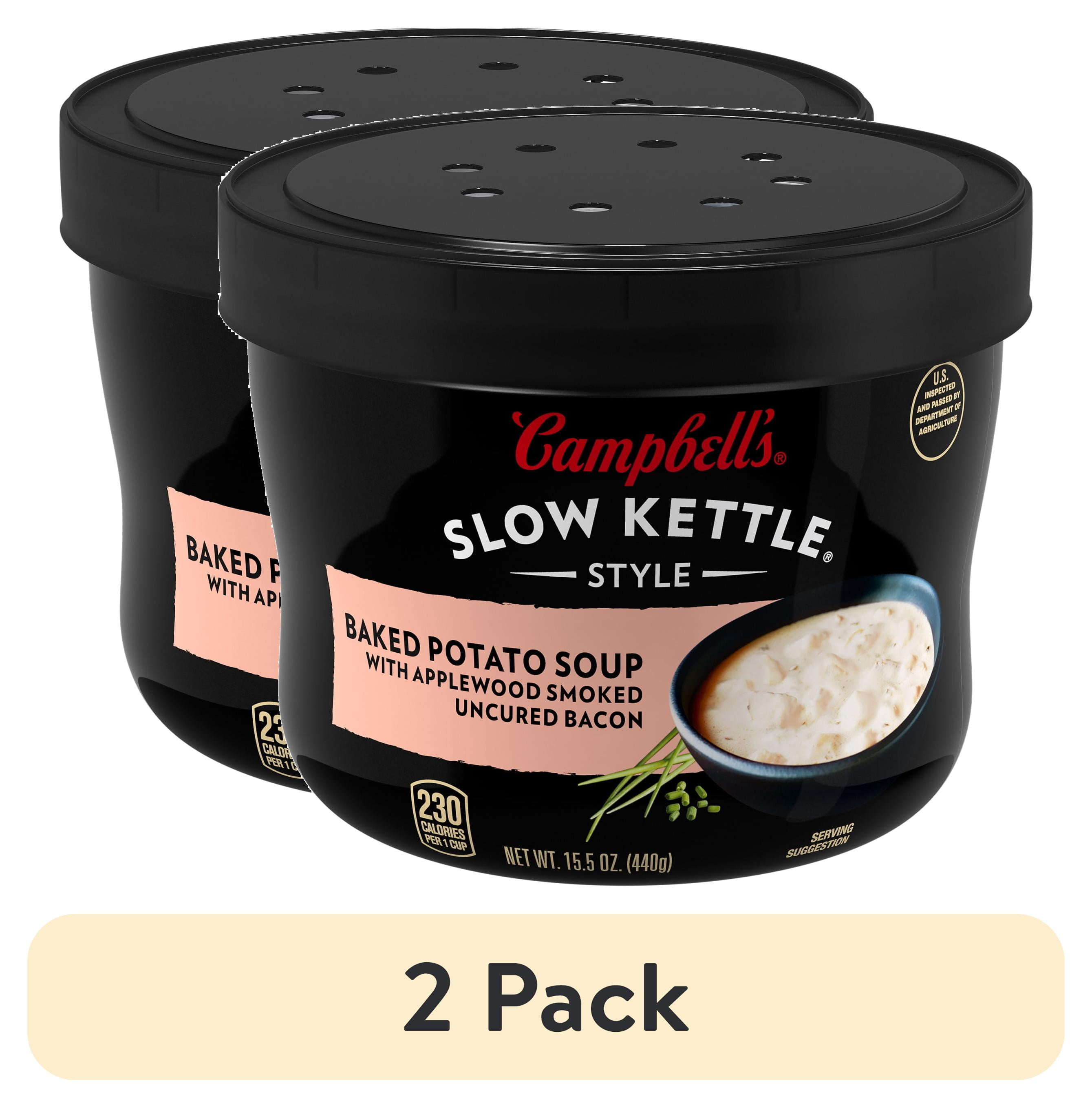(2 pack) Campbell's Slow Kettle Style Baked Potato Soup with Applewood ...