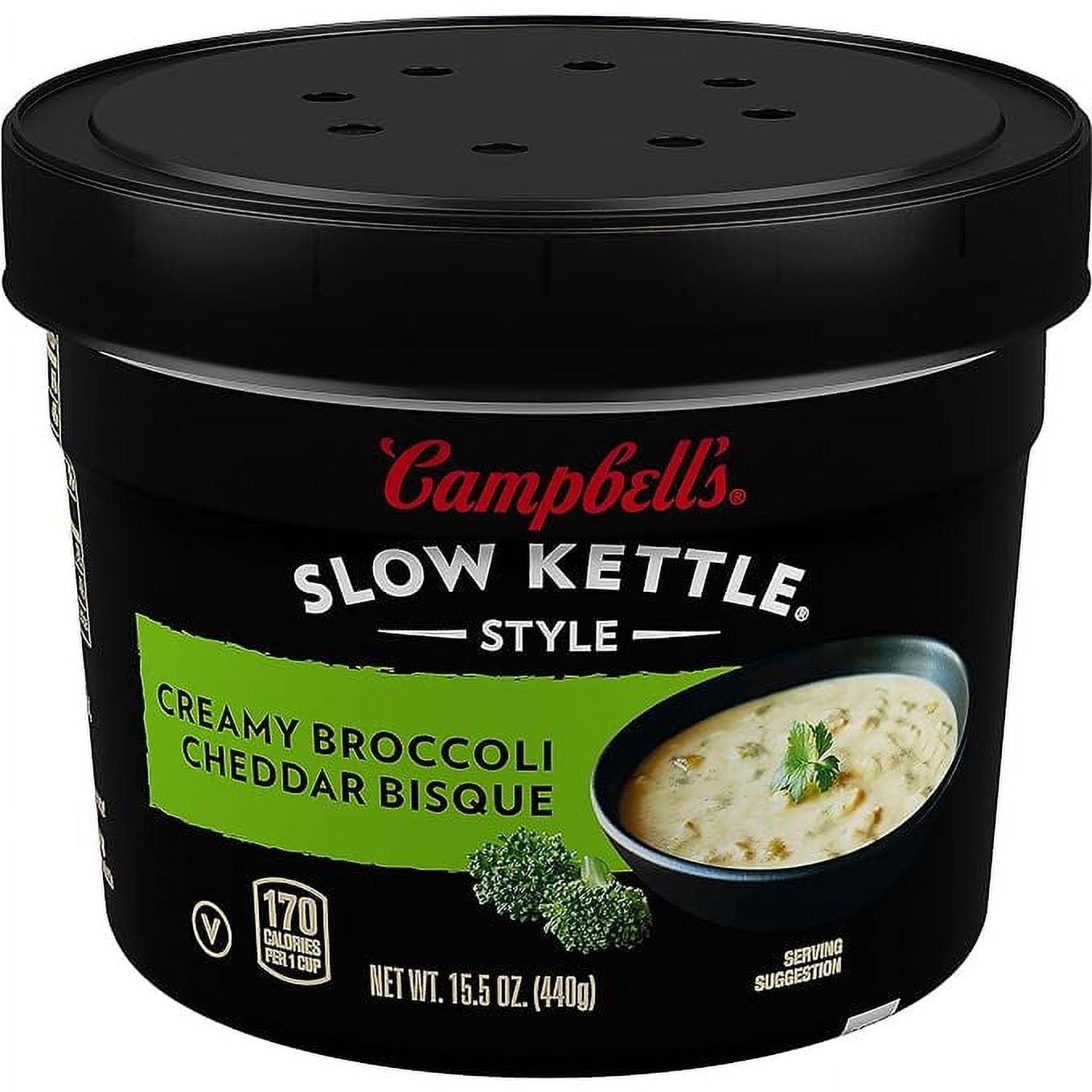 Campbells Slow Kettle Style Creamy Broccoli Cheddar Bisque 15 5 Oz