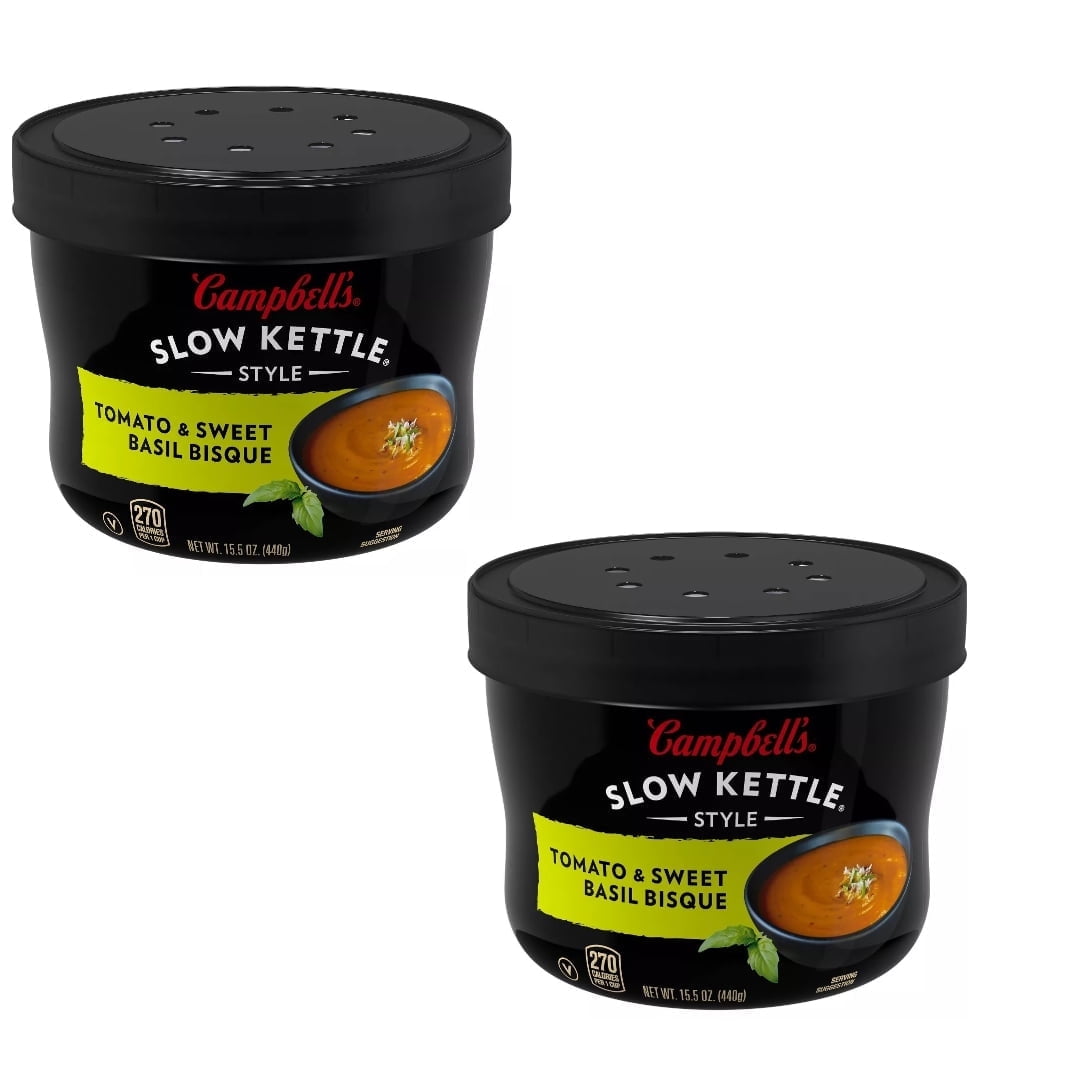 Campbells Slow Kettle Style Tomato And Sweet Basil Soup Microwaveable