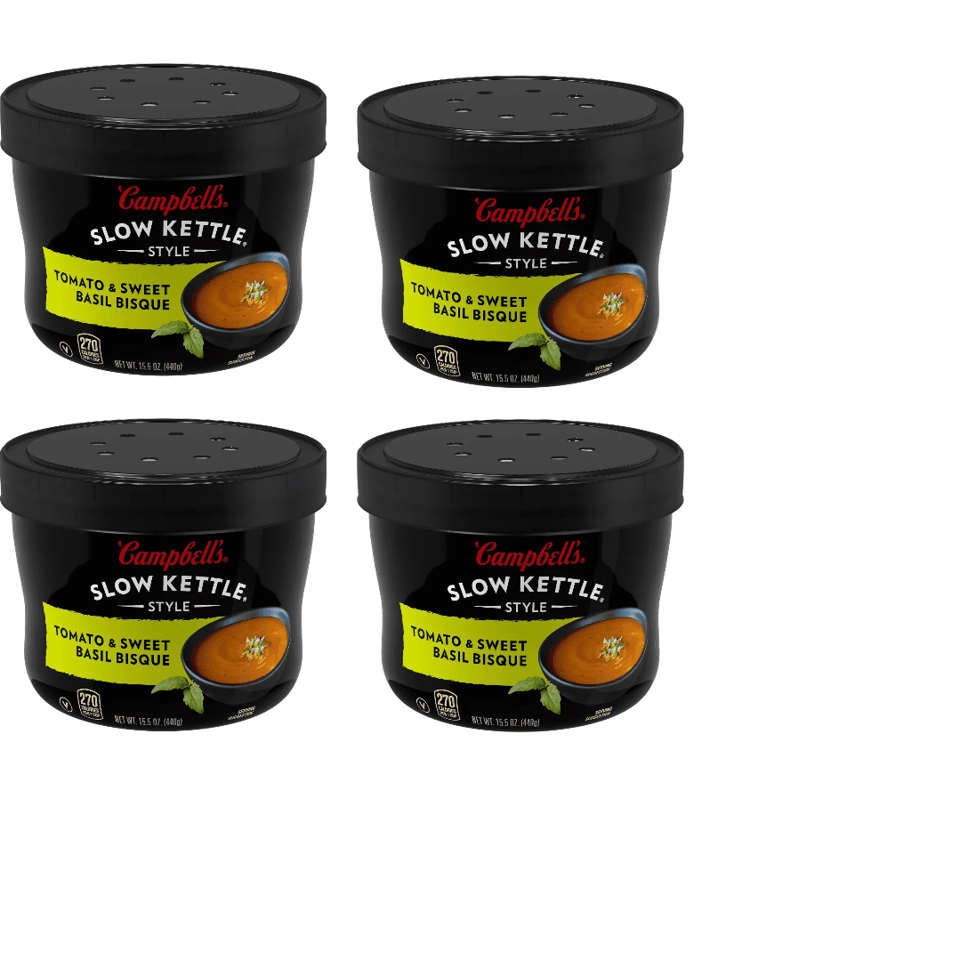 Campbell's Slow Kettle Style Tomato & Sweet Basil Soup Microwaveable ...