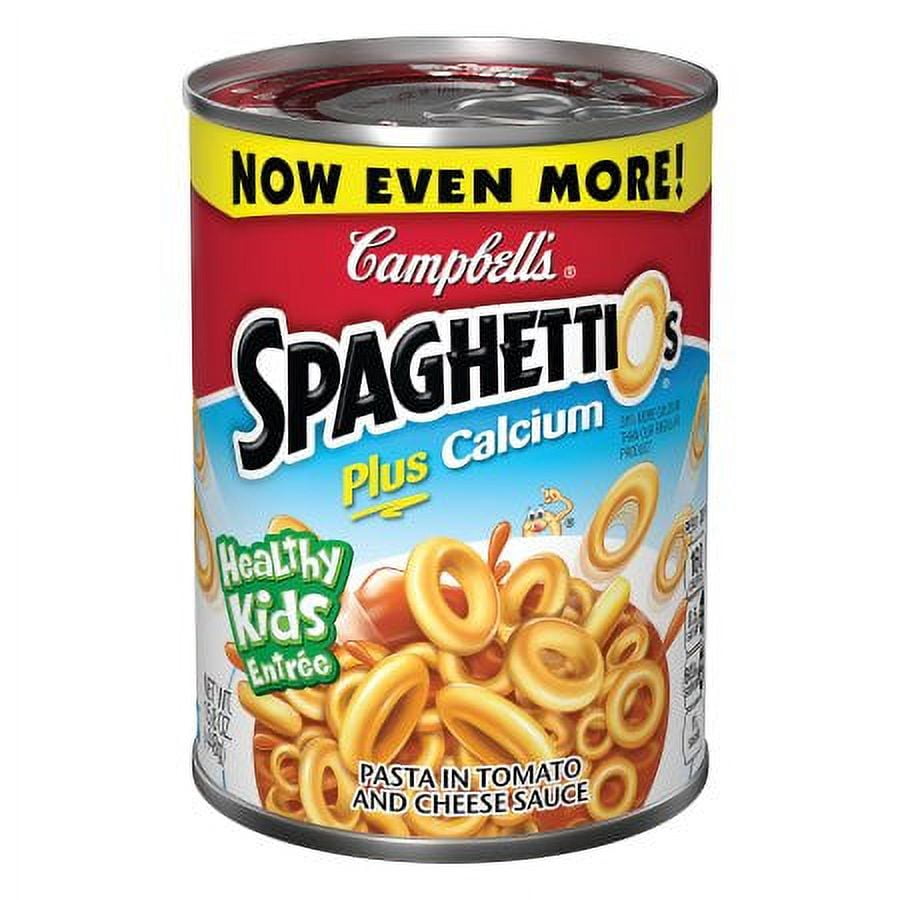 Campbell's SpaghettiOs Canned Pasta, Original Plus Calcium, 15.8 Oz ...