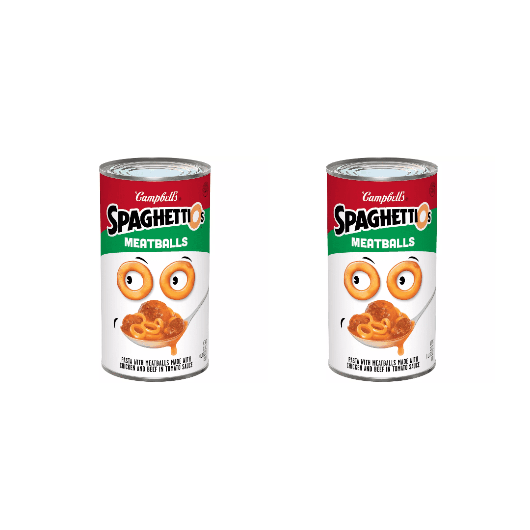 Campbell's SpaghettiOs Canned Pasta With Meatballs - 22.2 oz Pack of 2 ...