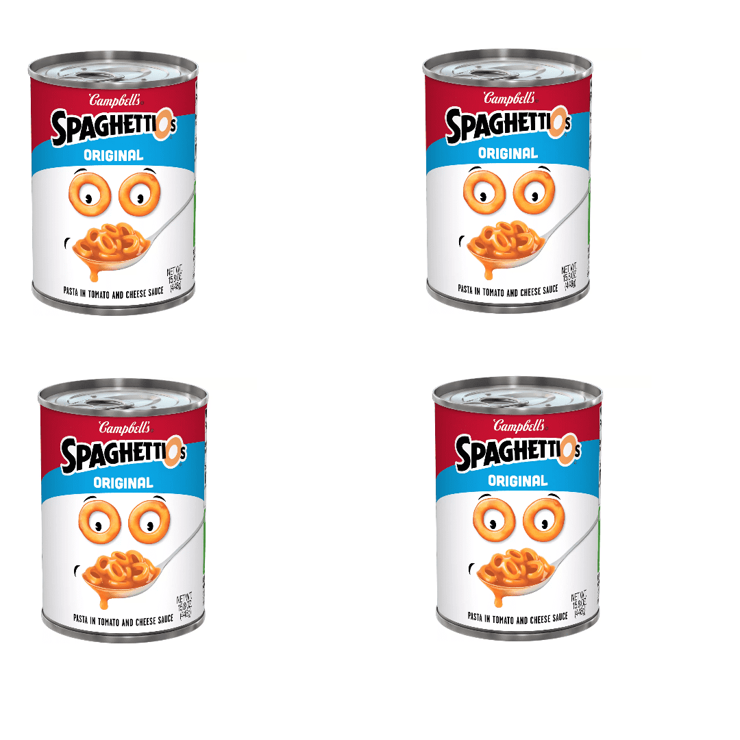Campbell's SpaghettiOs Original Canned Pasta, 15.8 oz pack of 4 ...