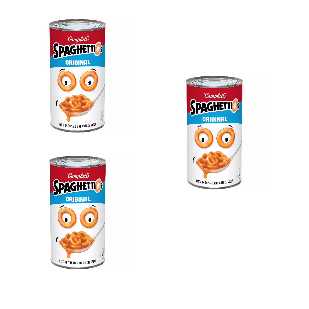Campbell's SpaghettiOs Original Canned Pasta, 22.4 oz pack of 3 ...