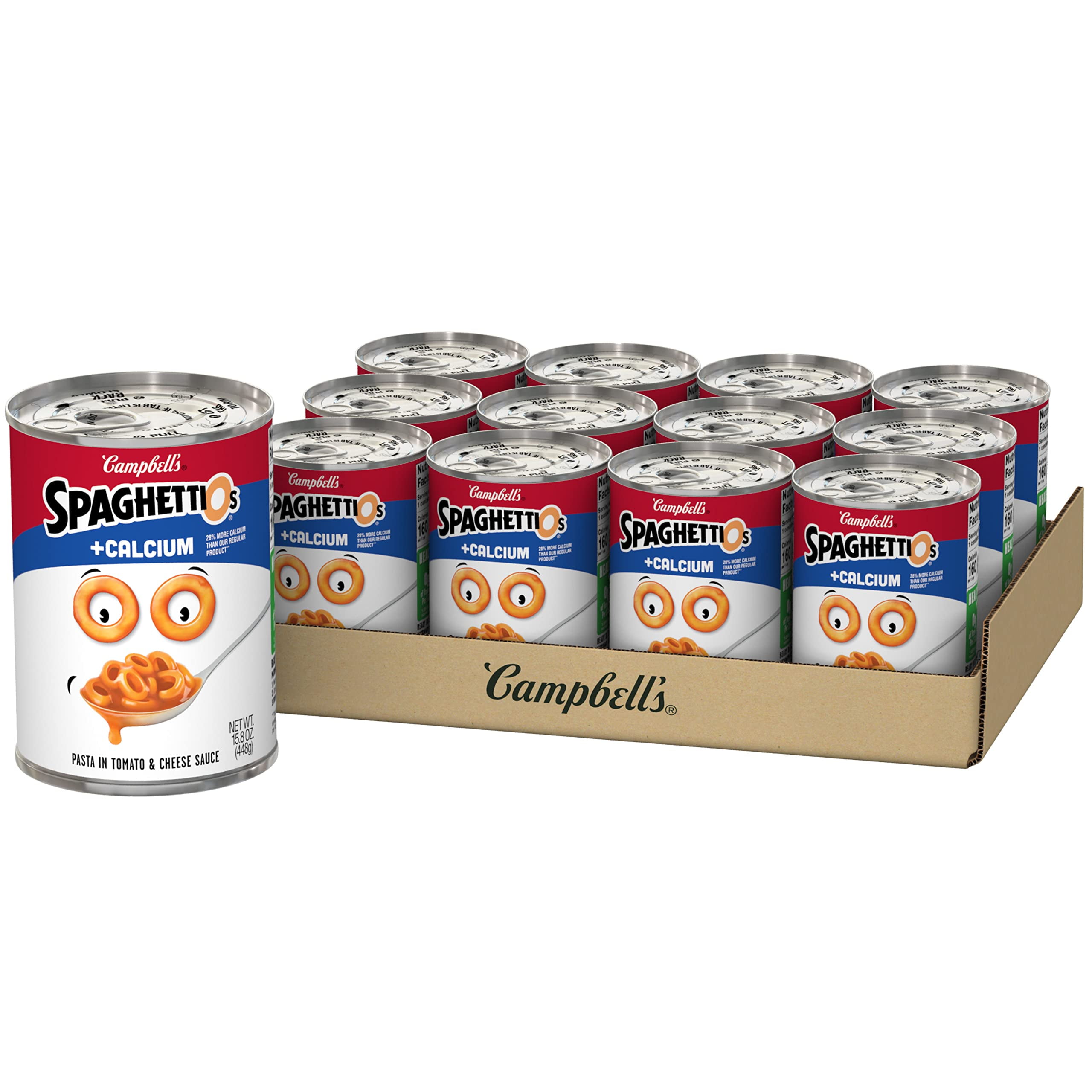 Campbell's SpaghettiOs Original Pasta, Vegetarian Canned Meal, Plus ...