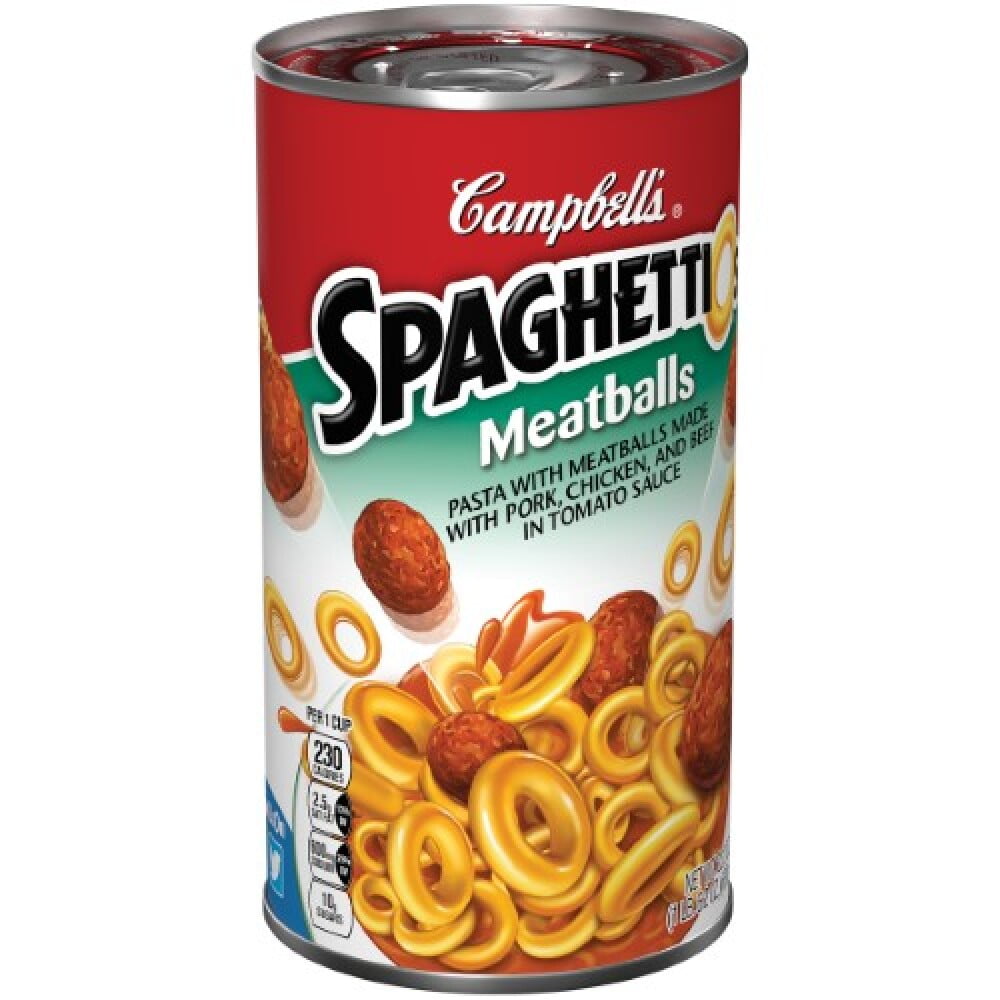 Campbell's SpaghettiOs with Meatballs (Pack of 3) - Walmart.com