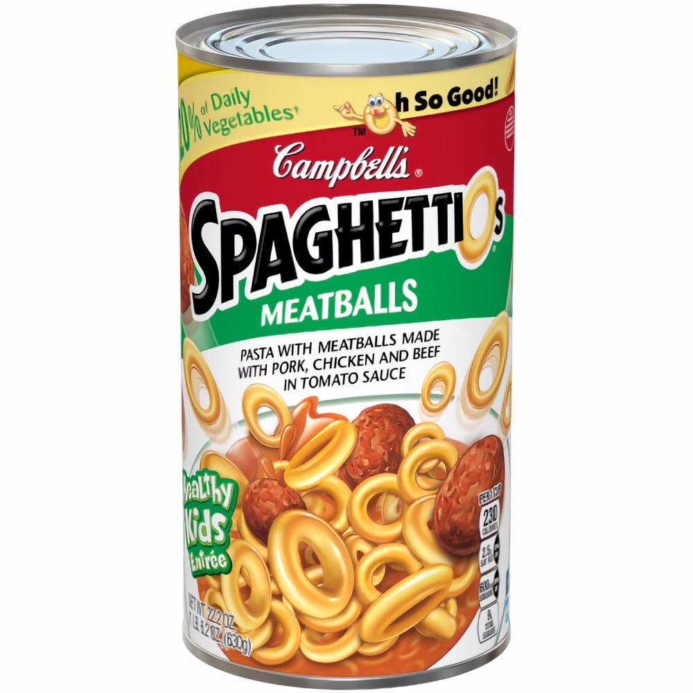 Campbell's Spaghettios with Meatballs (Pack of 5) - Walmart.com