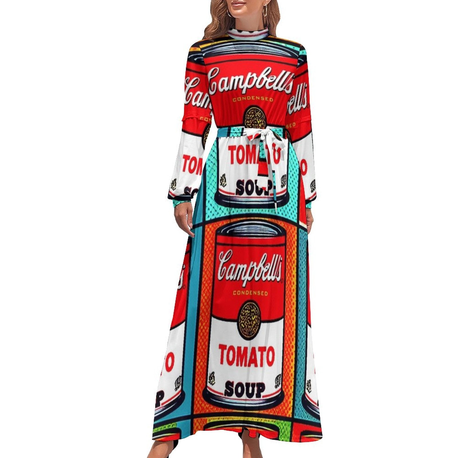Campbell's Tomato Soup Pop Art Long Dress Women long dress clothes for ...