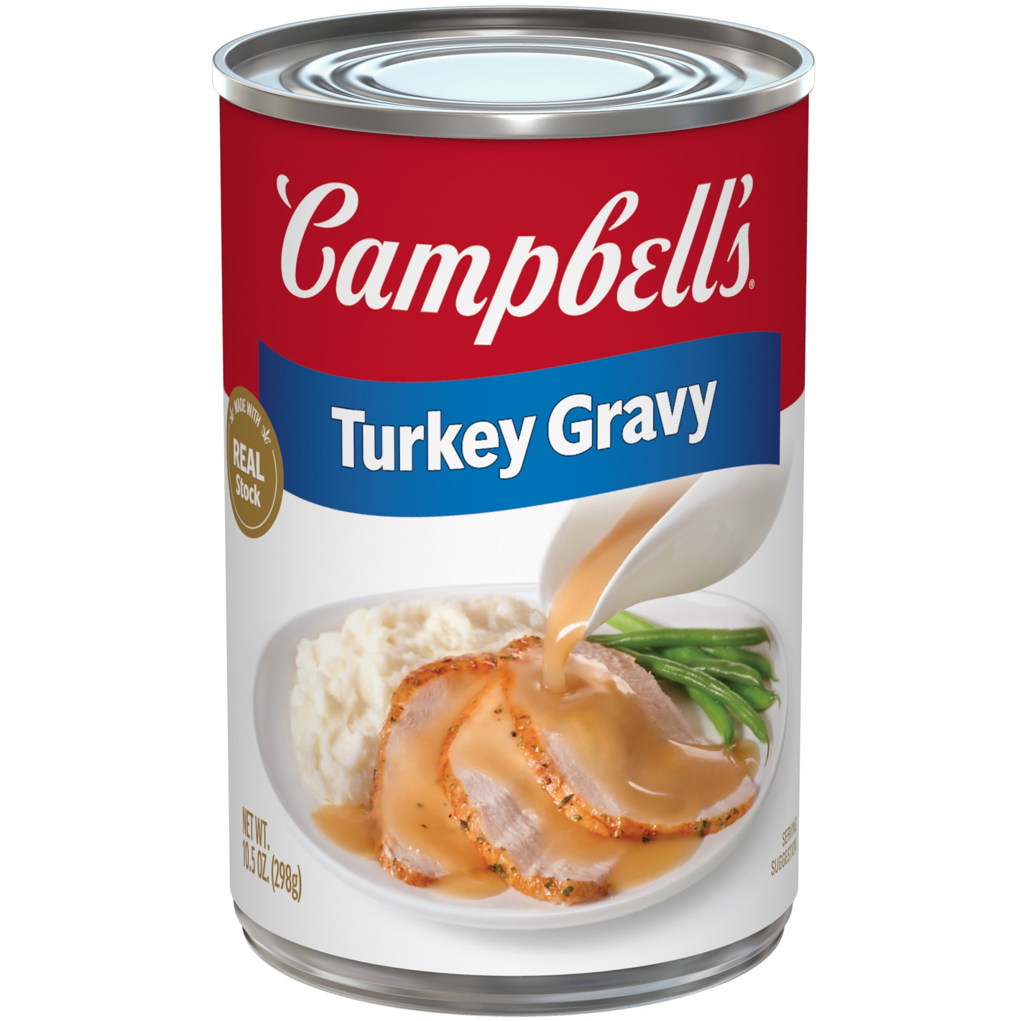 Campbell's, Turkey Gravy, 10.5 oz Can, Made with Real Turkey Stock ...