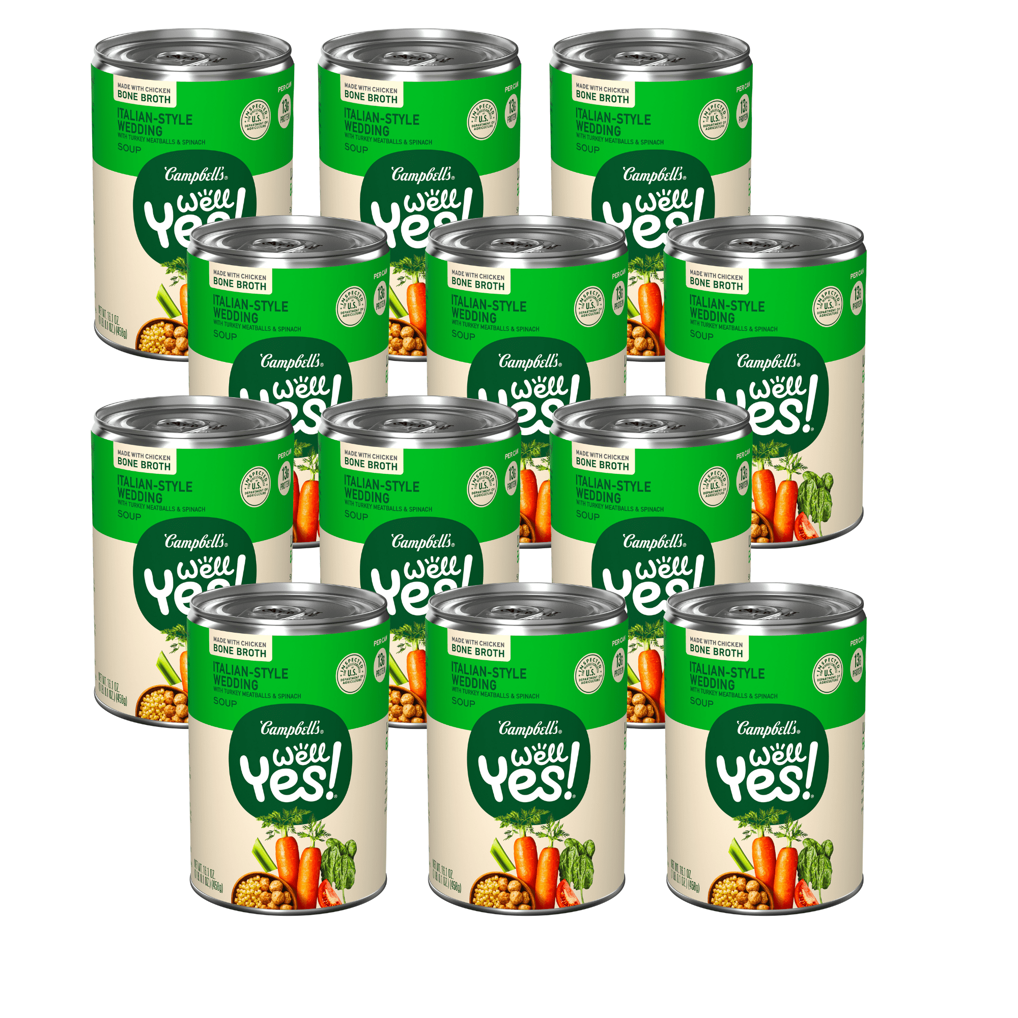 Campbell's Well Yes! Italian-Style Wedding Soup 16.1 oz - Pack of 12 ...
