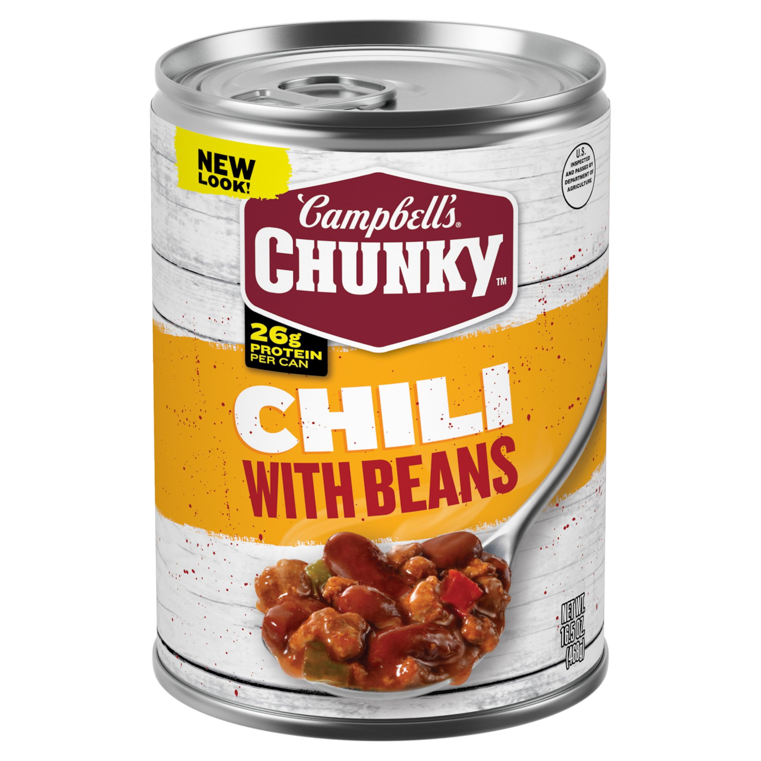 Campbells Chunky Chili With Beans, 16.5 Oz Can - Walmart.com