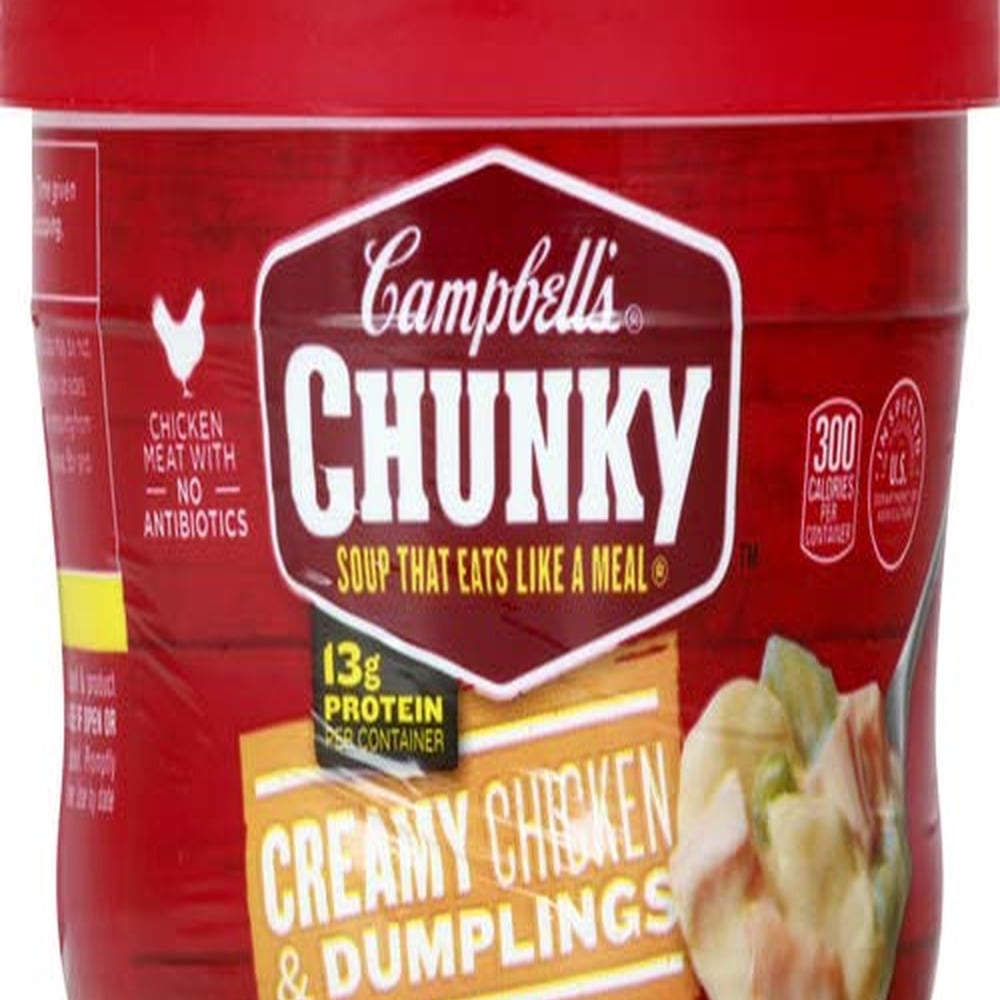 Campbells Chunky Microwavable Bowl Chicken Dumplings (Pack of 12 ...