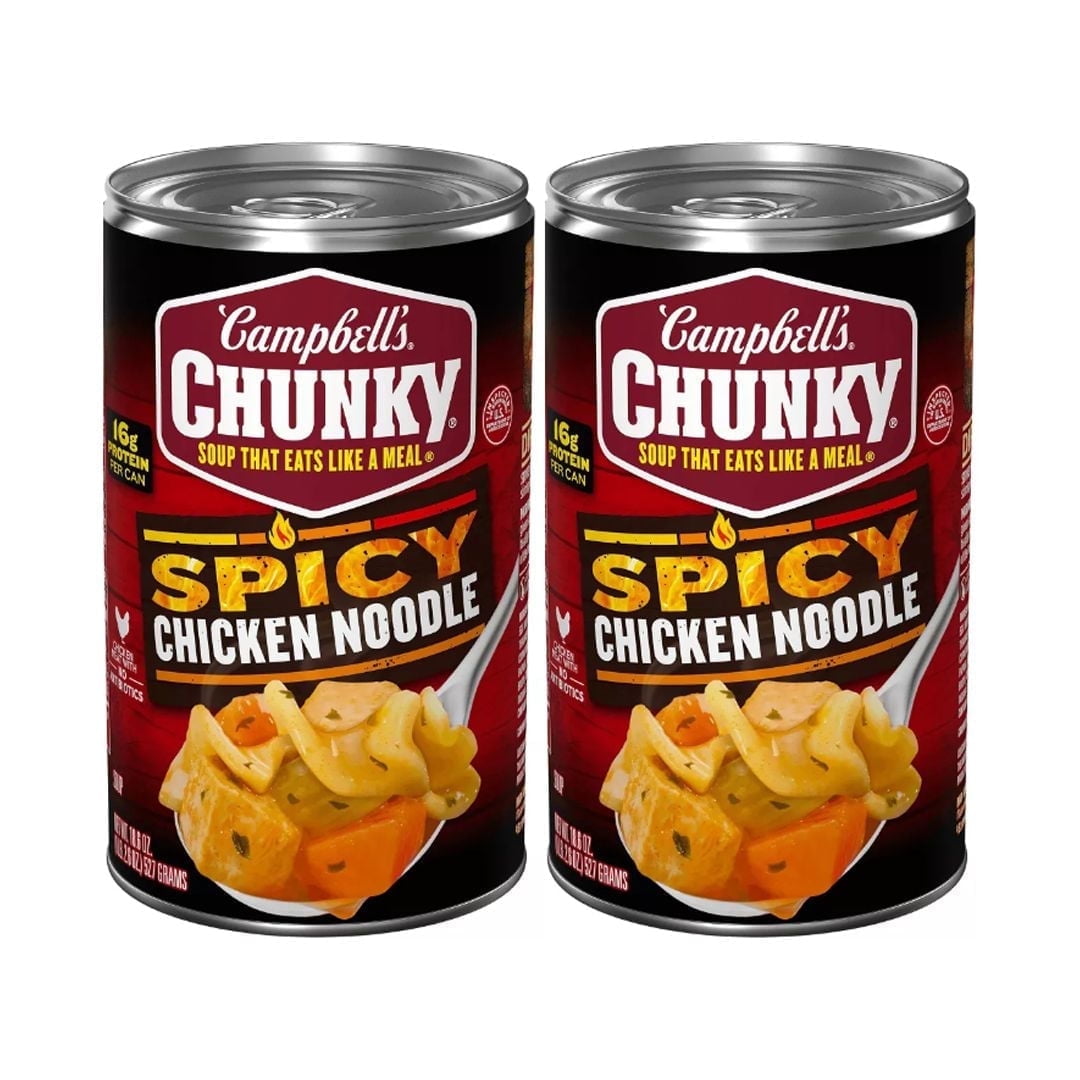 Campbells Chunky Spicy Chicken Noodle Soup - 18.6oz - Pack of 2 ...