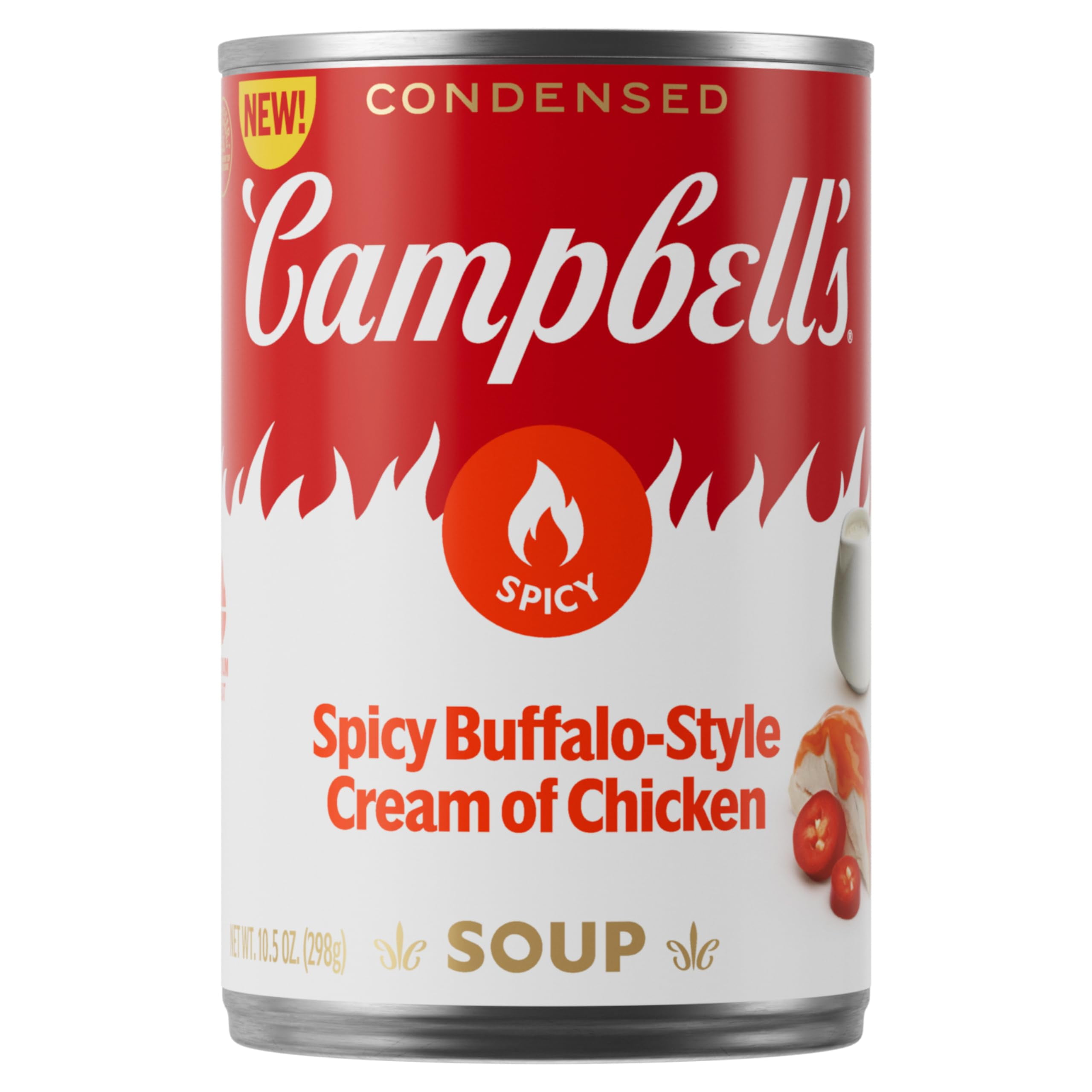 Campbells Condensed Spicy Buffalo-Style Cream Of Chicken Soup, 10.5 Oz ...