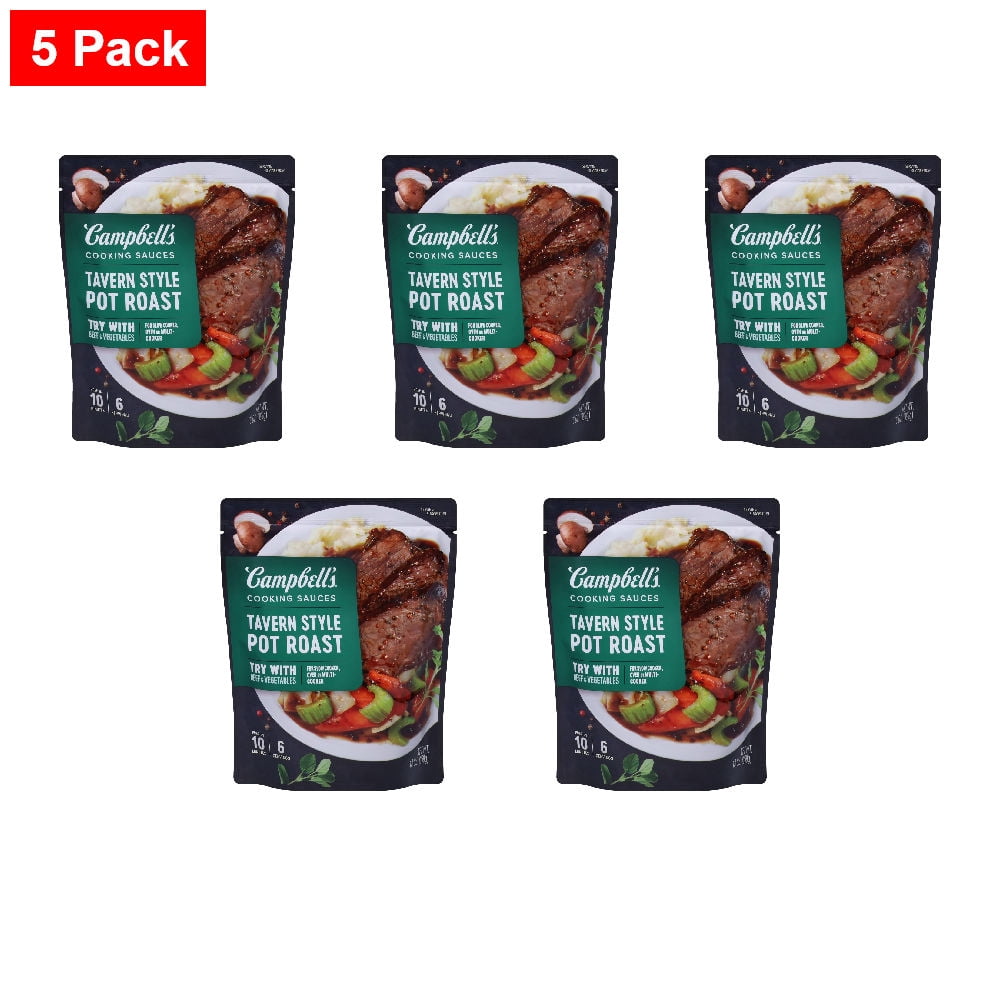 Campbells Cooking Sauces Tavern Style Pot Roast Pouch 13 oz - 5 Pack ...