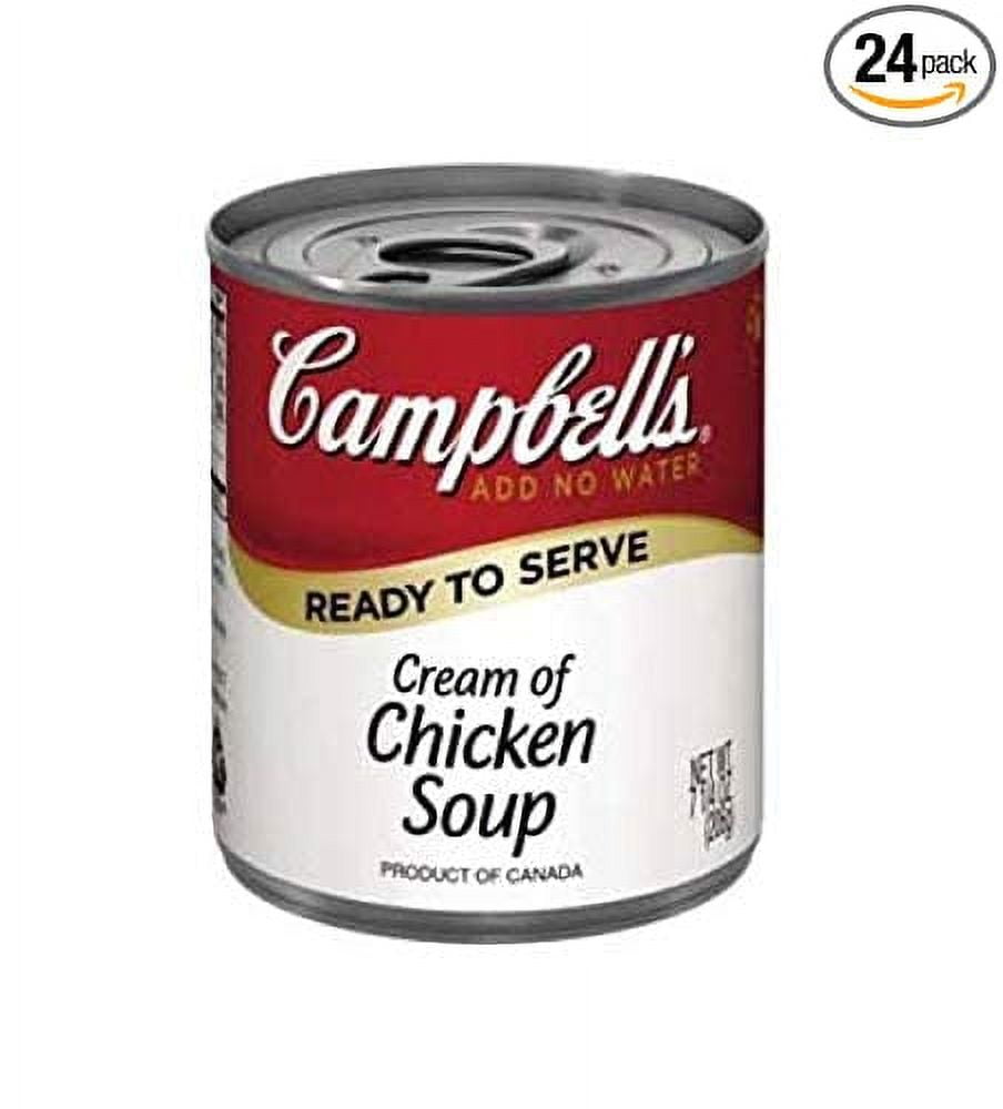 Campbells Ready To Serve Cream of Chicken Soup - 7.25 oz. can, 24 per ...