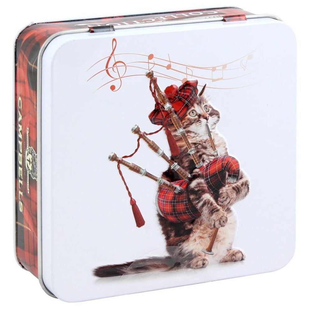 Campbells Shortbread Cat with Bagpipes Tin (Shortbread Fingers) 90g ...