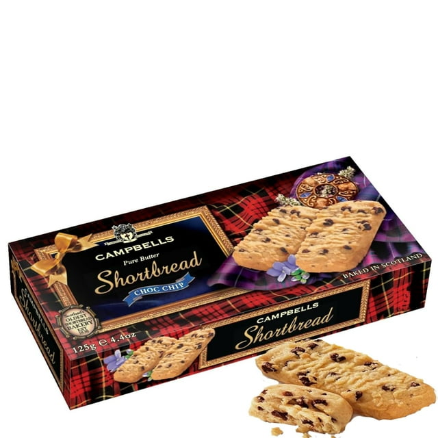Campbells Shortbread Choc Chips Fingers | Scottish Pure Butter Cookies ...