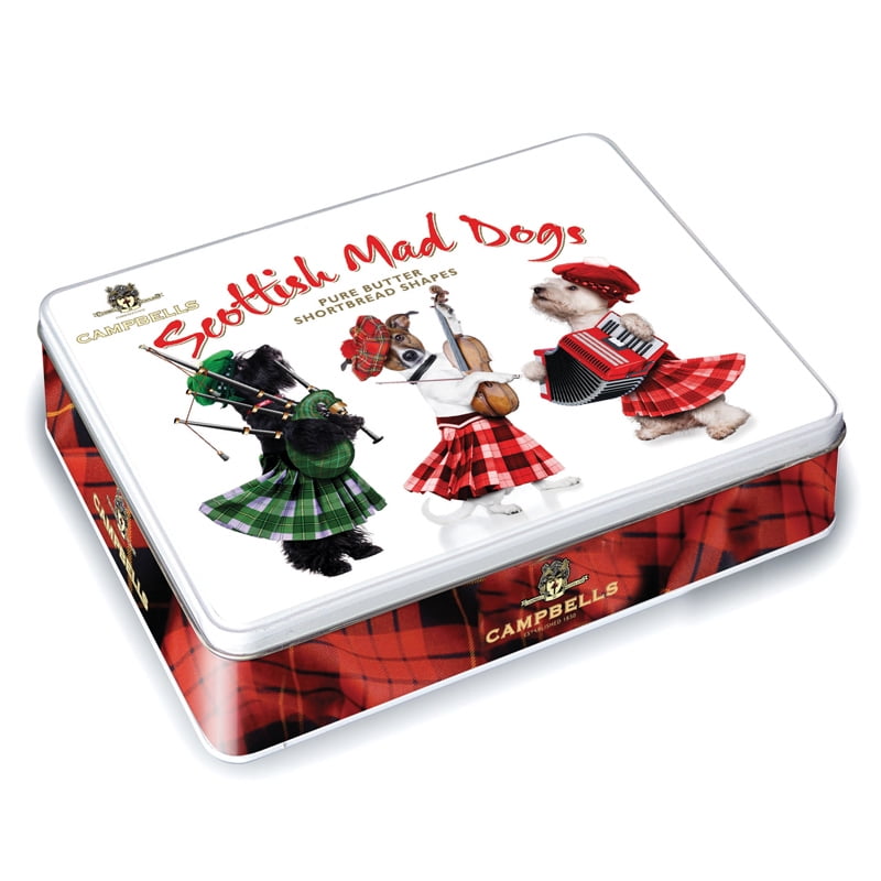 Campbells Shortbread Scottish Mad Dogs Tin 150g (Pack of 3) - Walmart.com